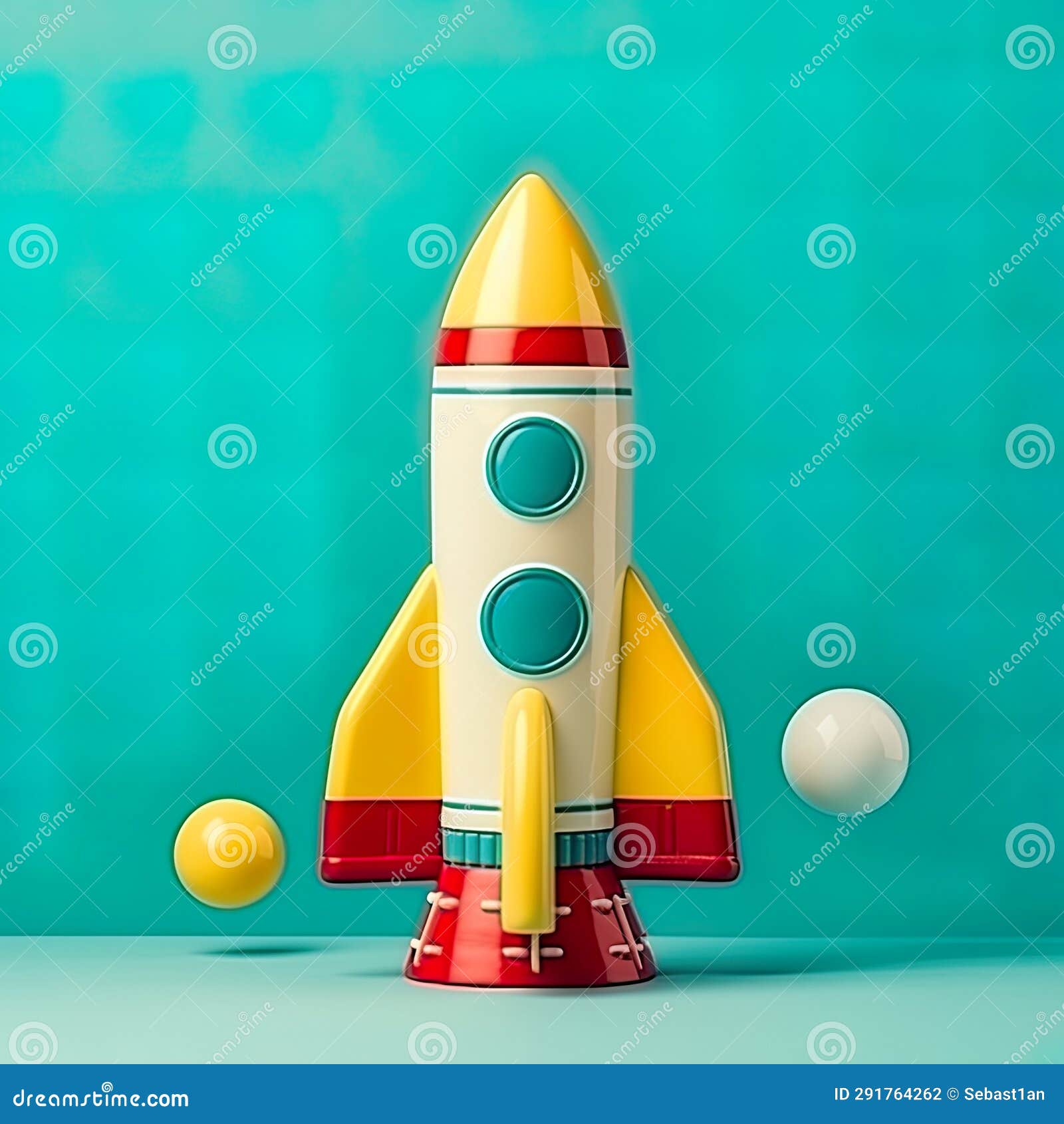 3D Rocket Model Set Against a Backdrop, Symbolizing the Limitless ...