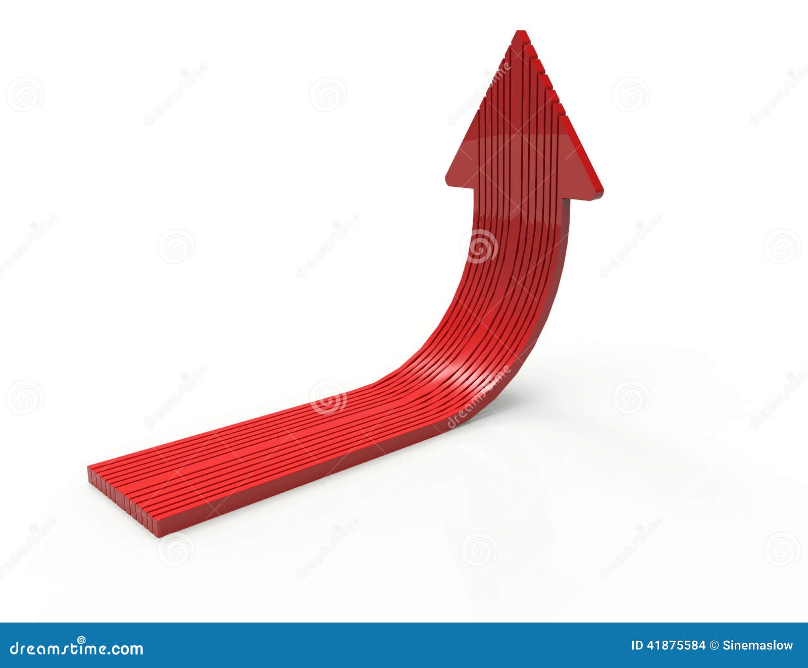 3D rode pijl stock illustratie. Illustration of spatie - 41875584