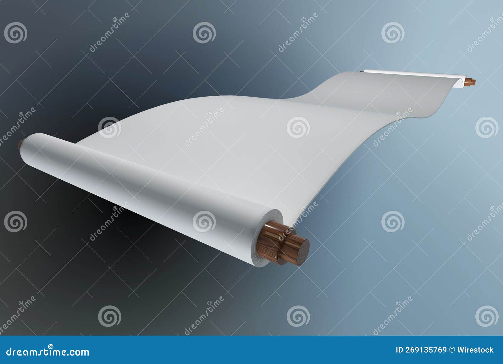 3d of a rolling paper stock illustration. Illustration of detail ...