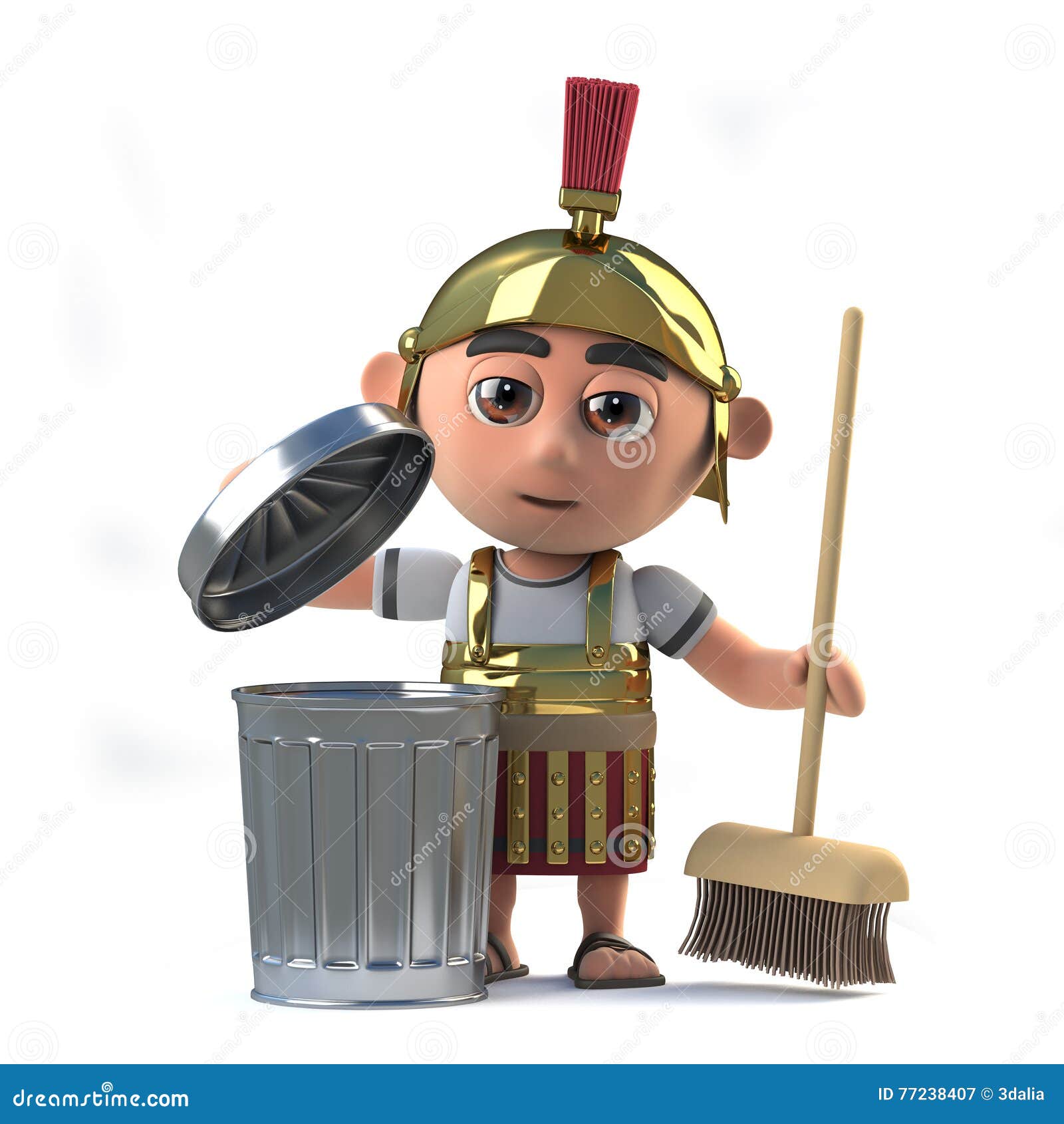 3d Roman soldier cleans up stock illustration. Illustration of empire ...