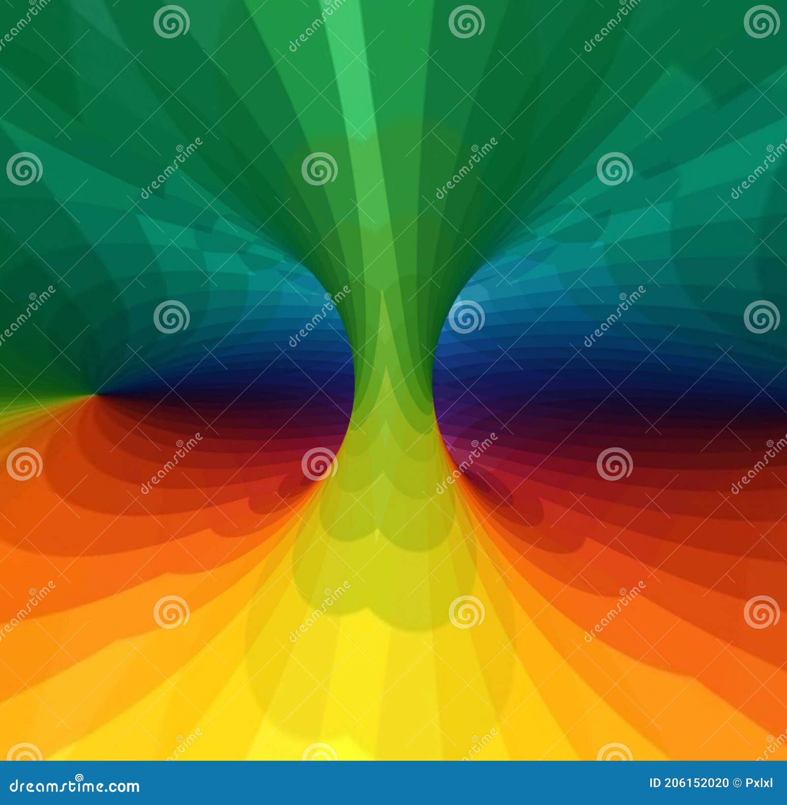 3D Room with a Colorful Column Abstract Background Illustration Stock ...