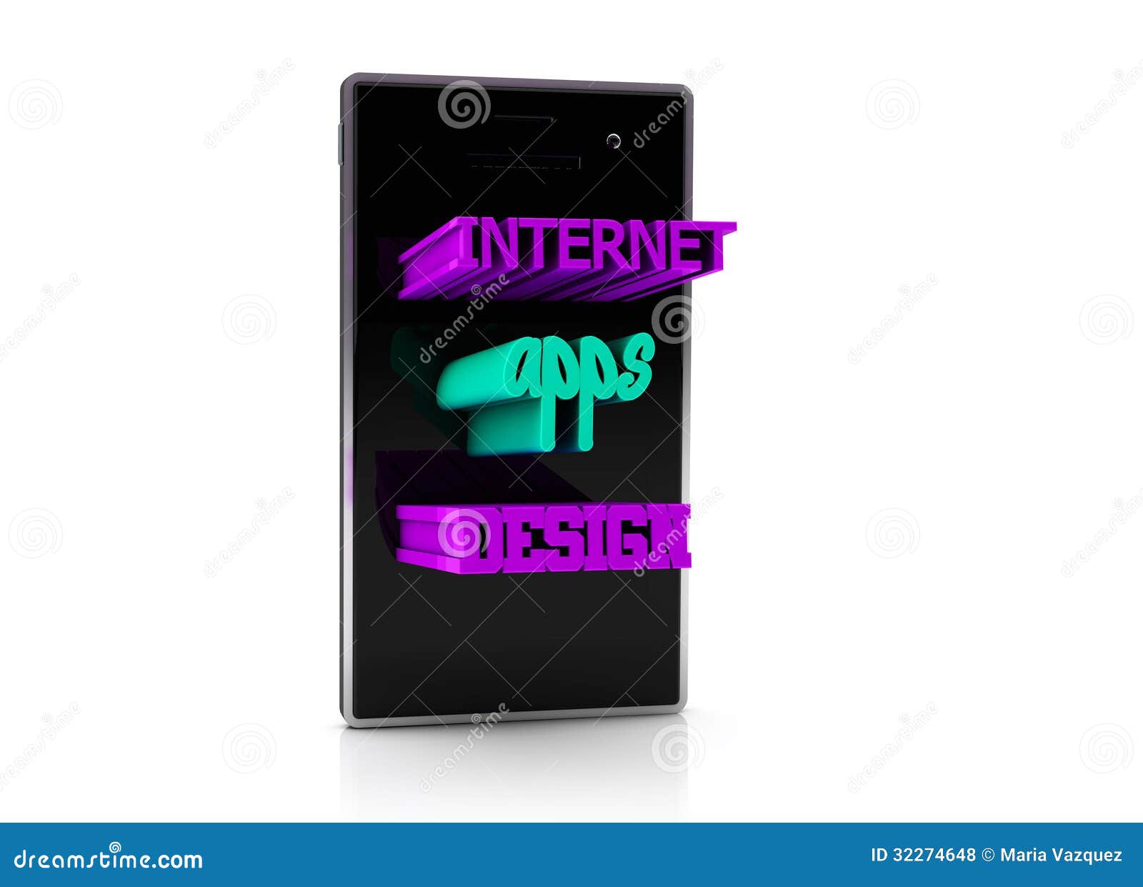 3d rose internet mobile stock illustration. Illustration of rose - 32274648
