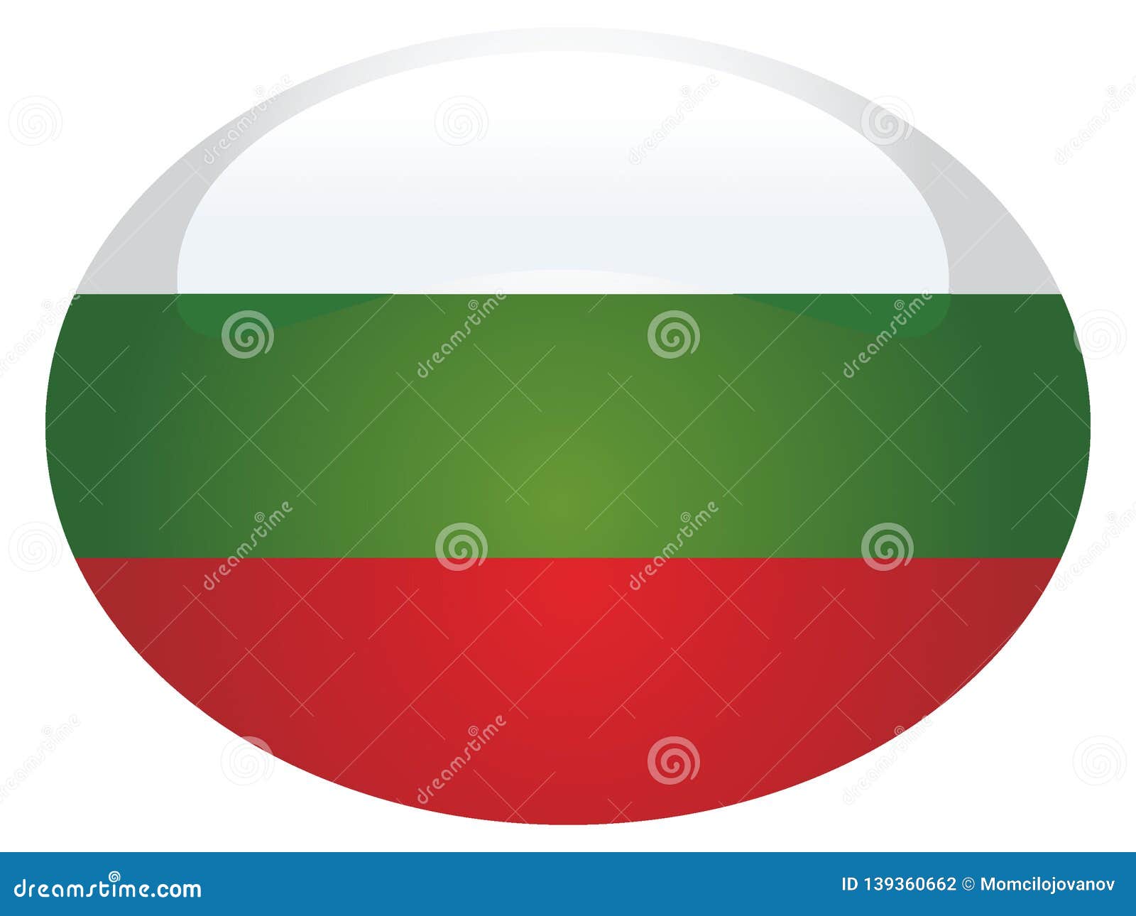 3D Round Flag of Bulgaria stock vector. Illustration of flag - 139360662