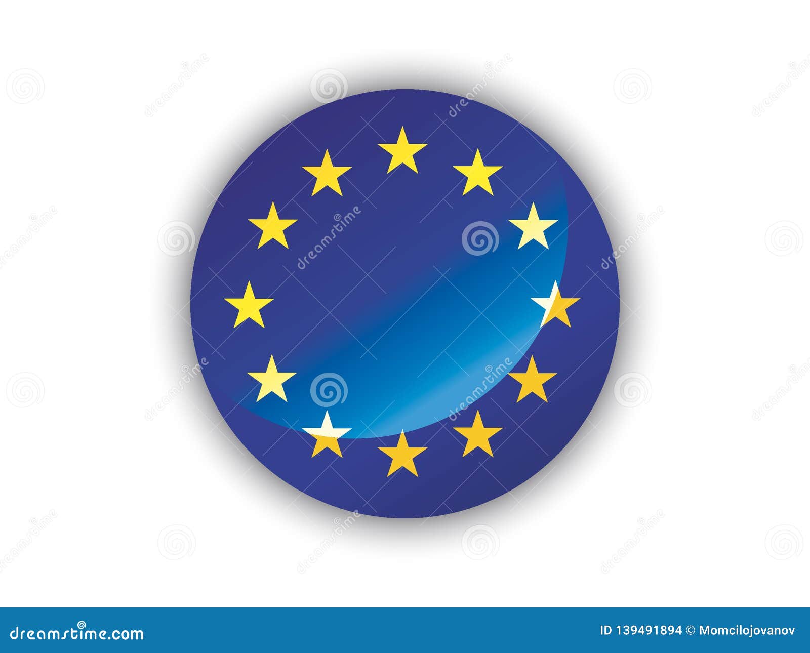 3D Round Flag of European Union Stock Vector - Illustration of ... 3D Round Flag of European Union Stock Vector - Illustration of ...