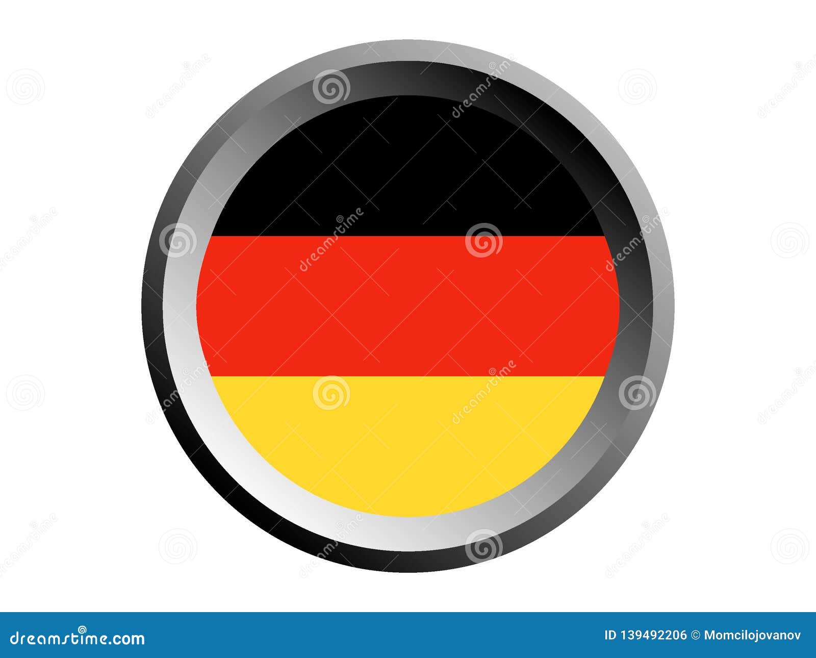 3D Round Flag of Germany stock vector. Illustration of bangladesh ...