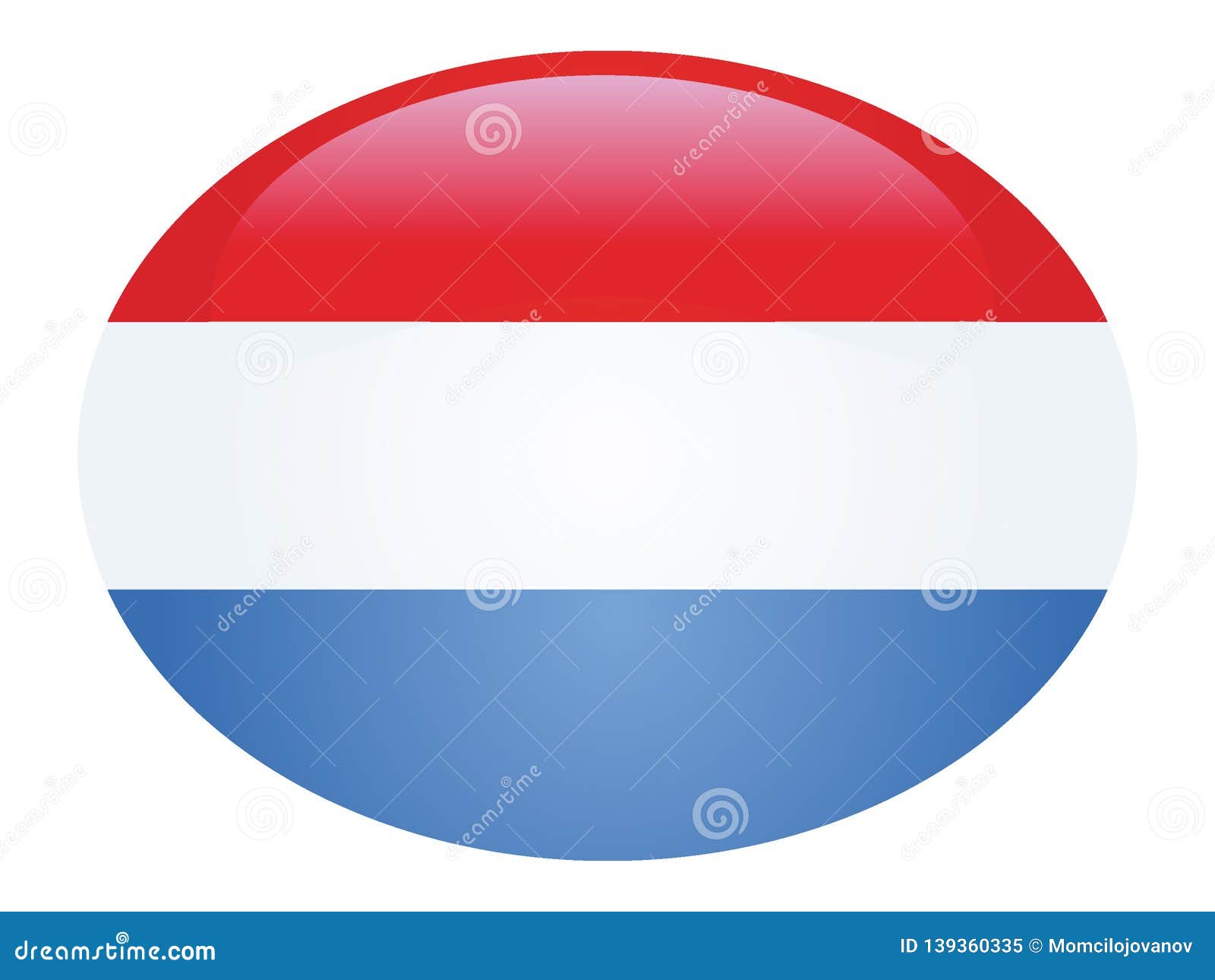 3D Round Flag of the Netherlands Stock Vector - Illustration of east ...
