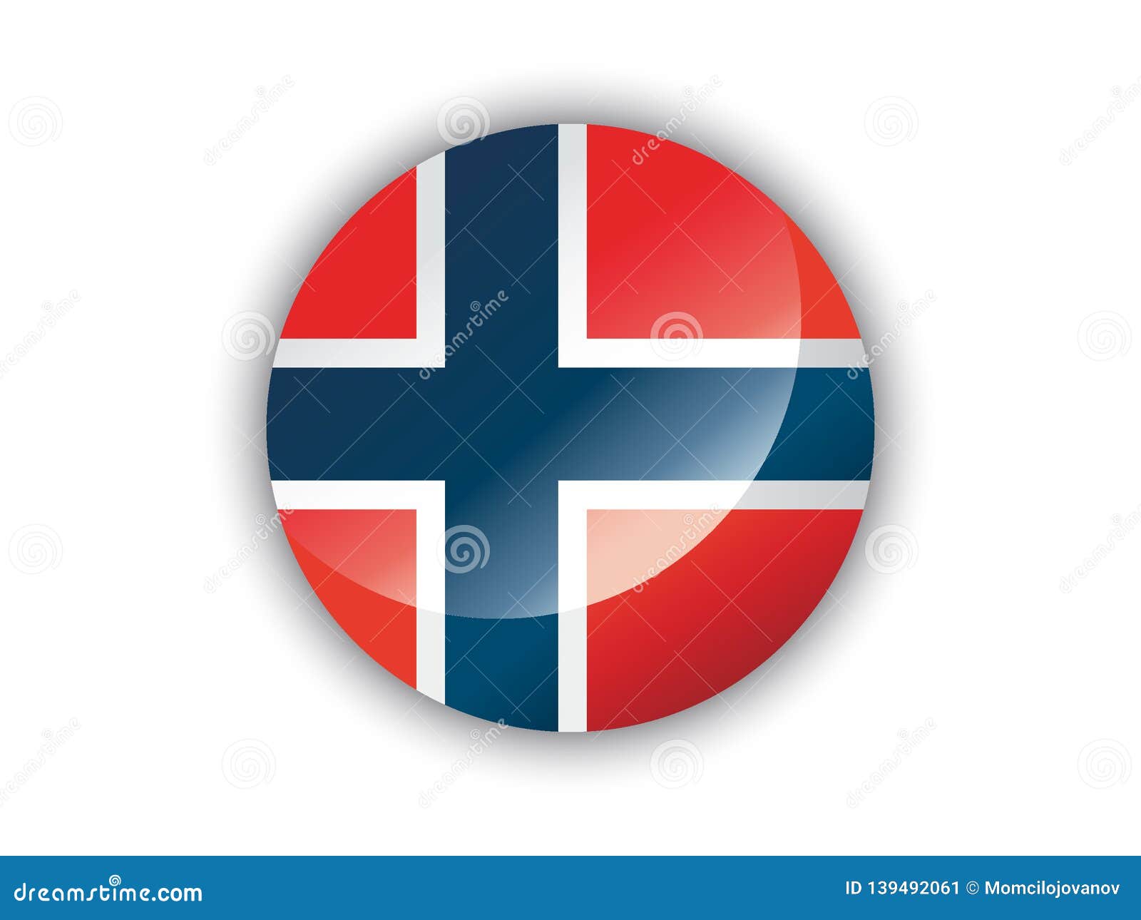 Round Flag Norway Stock Illustrations – 734 Round Flag Norway Stock ...