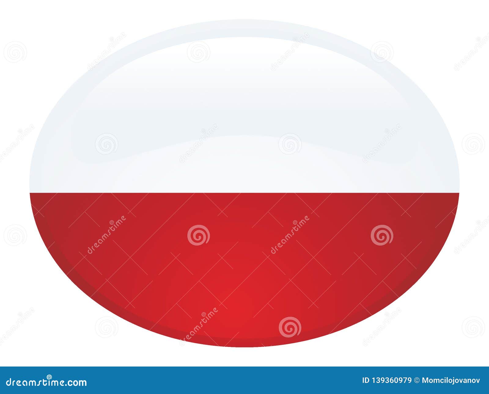 3D Round Flag of Poland stock vector. Illustration of cyprus - 139360979