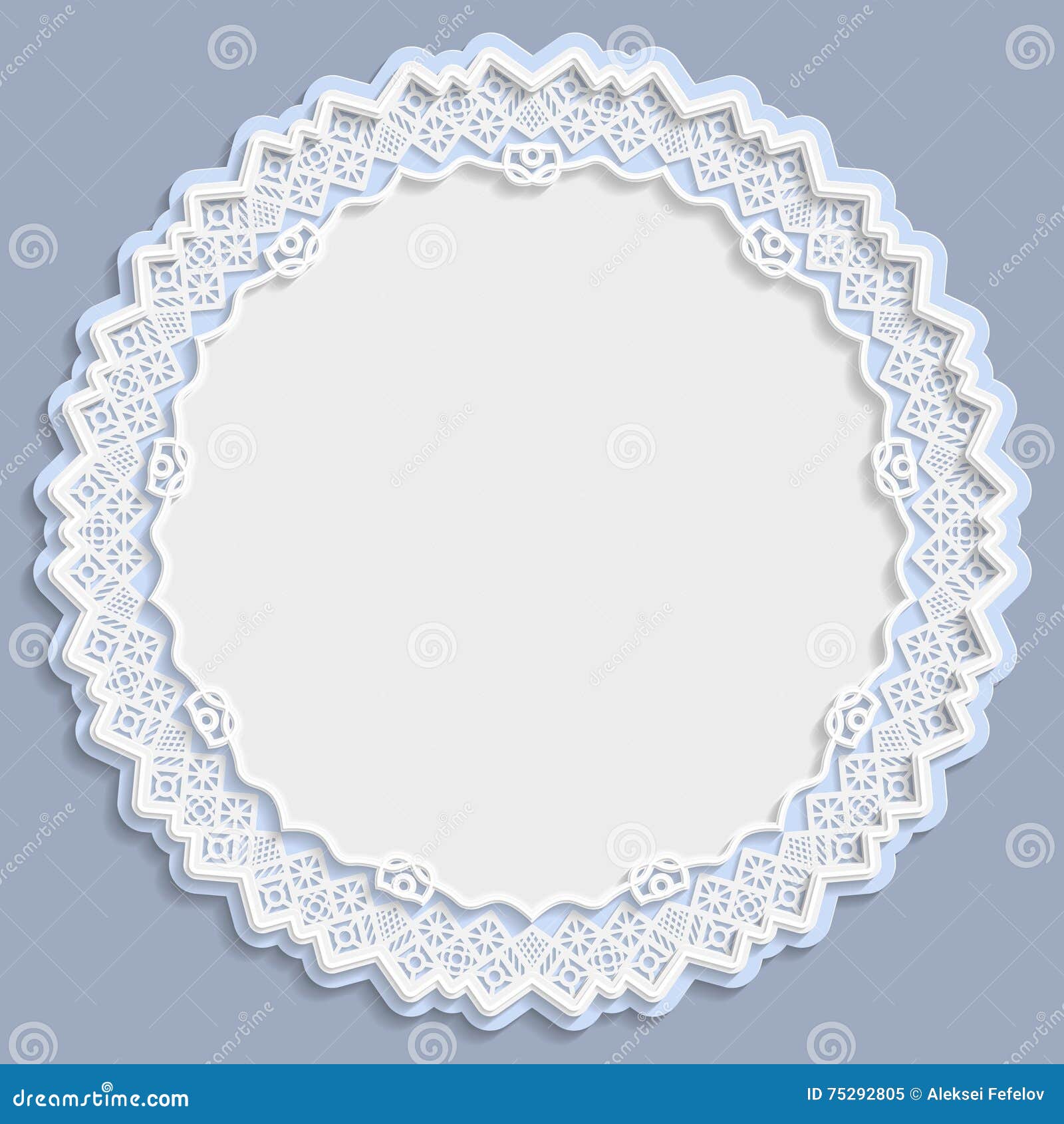 3D Round Frame, Vignette with Ornaments, Lace Frame, Bas-relief ...