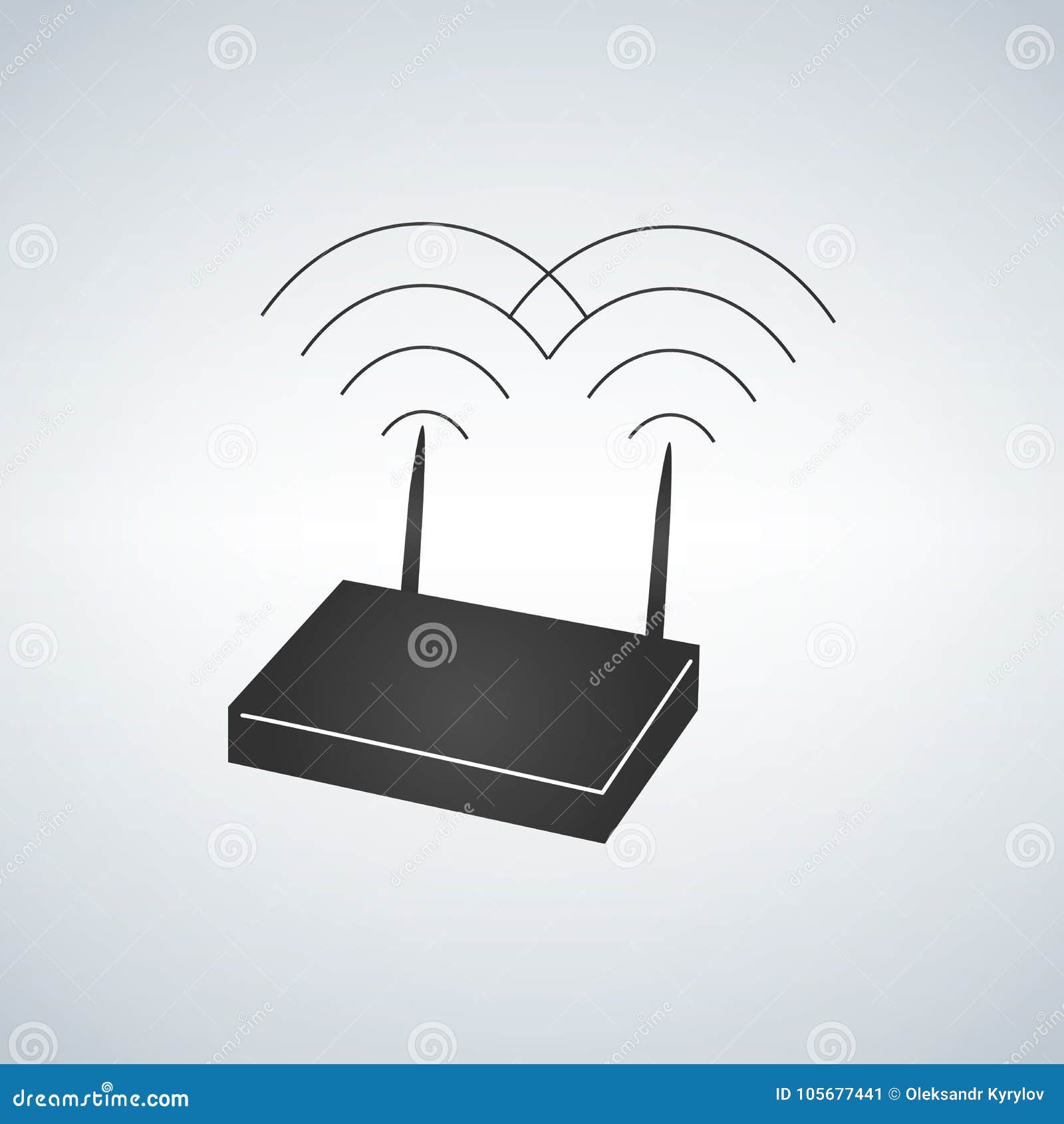 3D Router Icon Illustration Stock Illustration - Illustration of device ...