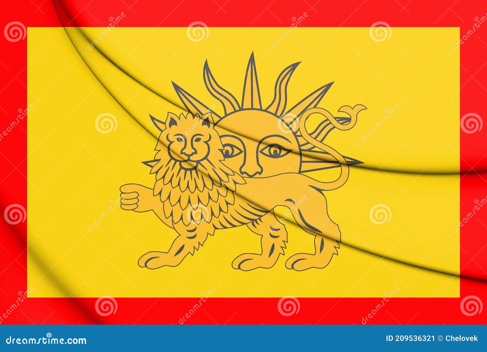 Royal Flag Button With Directional Arrow Ic Vector Illustration ...