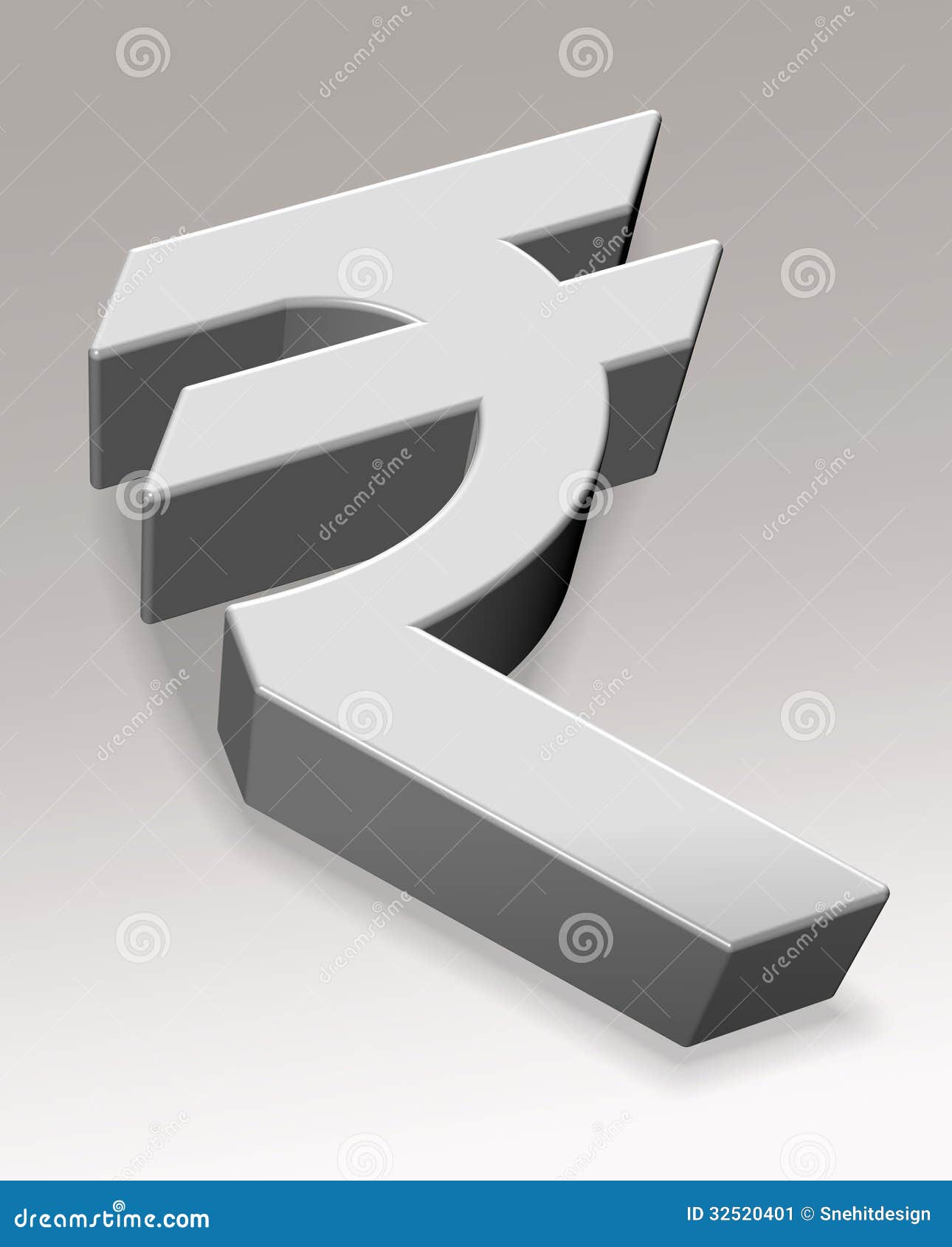 3D Rupee symbol stock illustration. Illustration of conceptual - 32520401