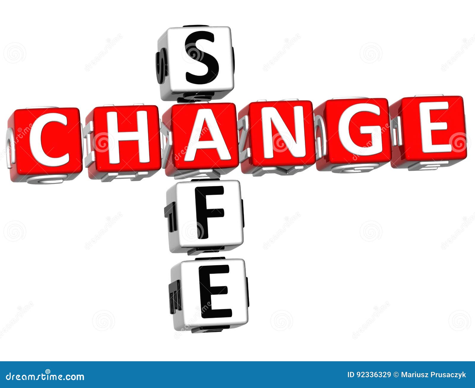 3D Safe Change Crossword stock illustration. Illustration of puzzle ...