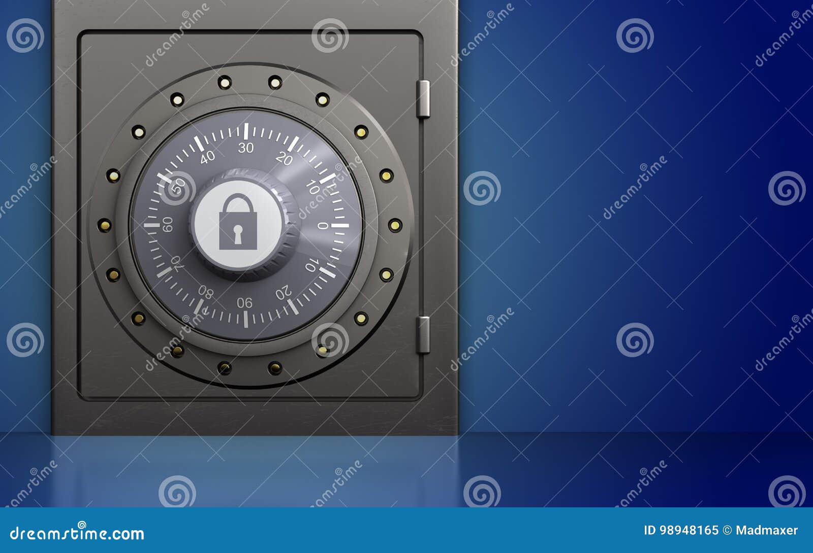 3d safe safe stock illustration. Illustration of render - 98948165