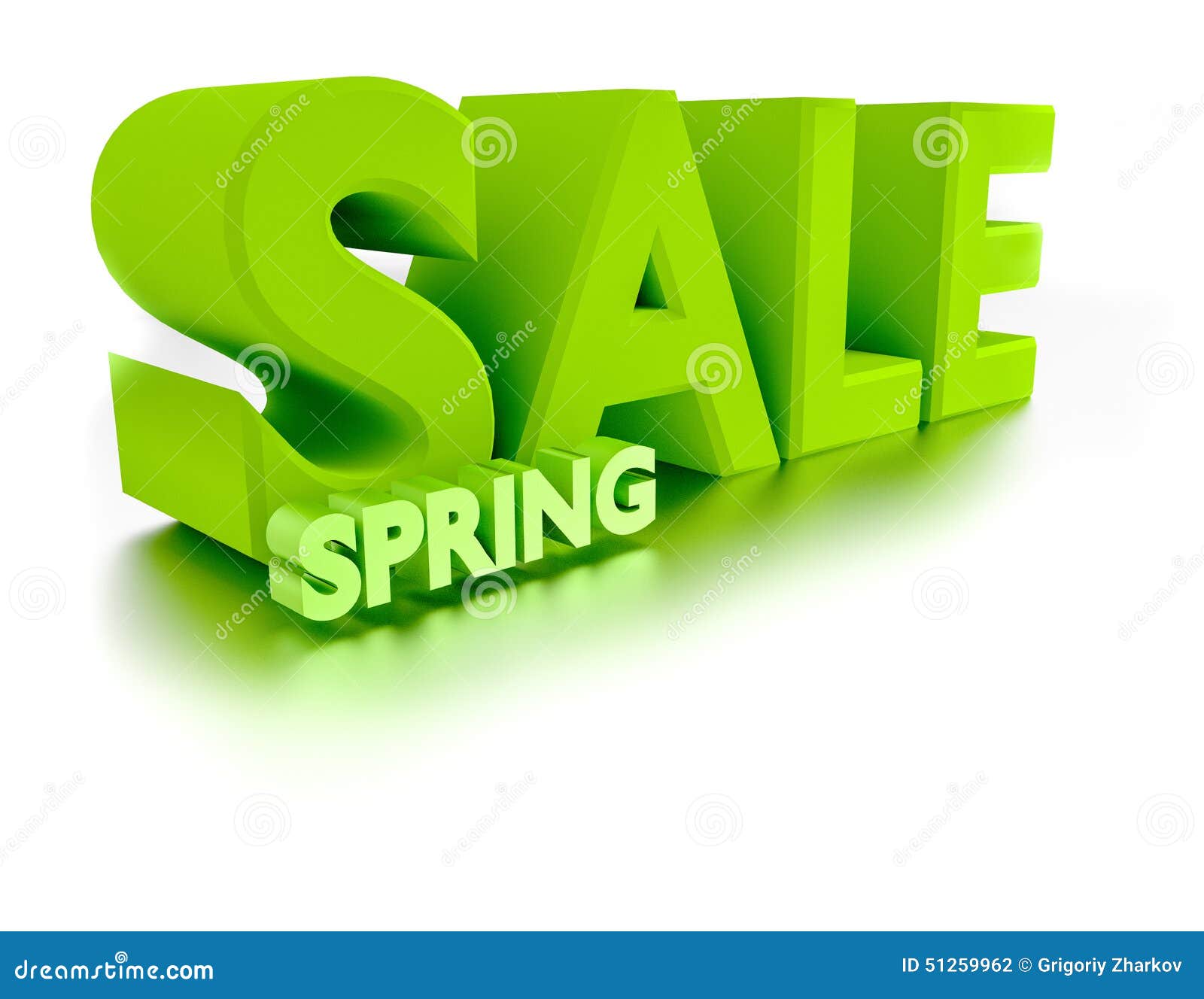 3d Sale Spring Text Letters Render Stock Illustration - Illustration of ...