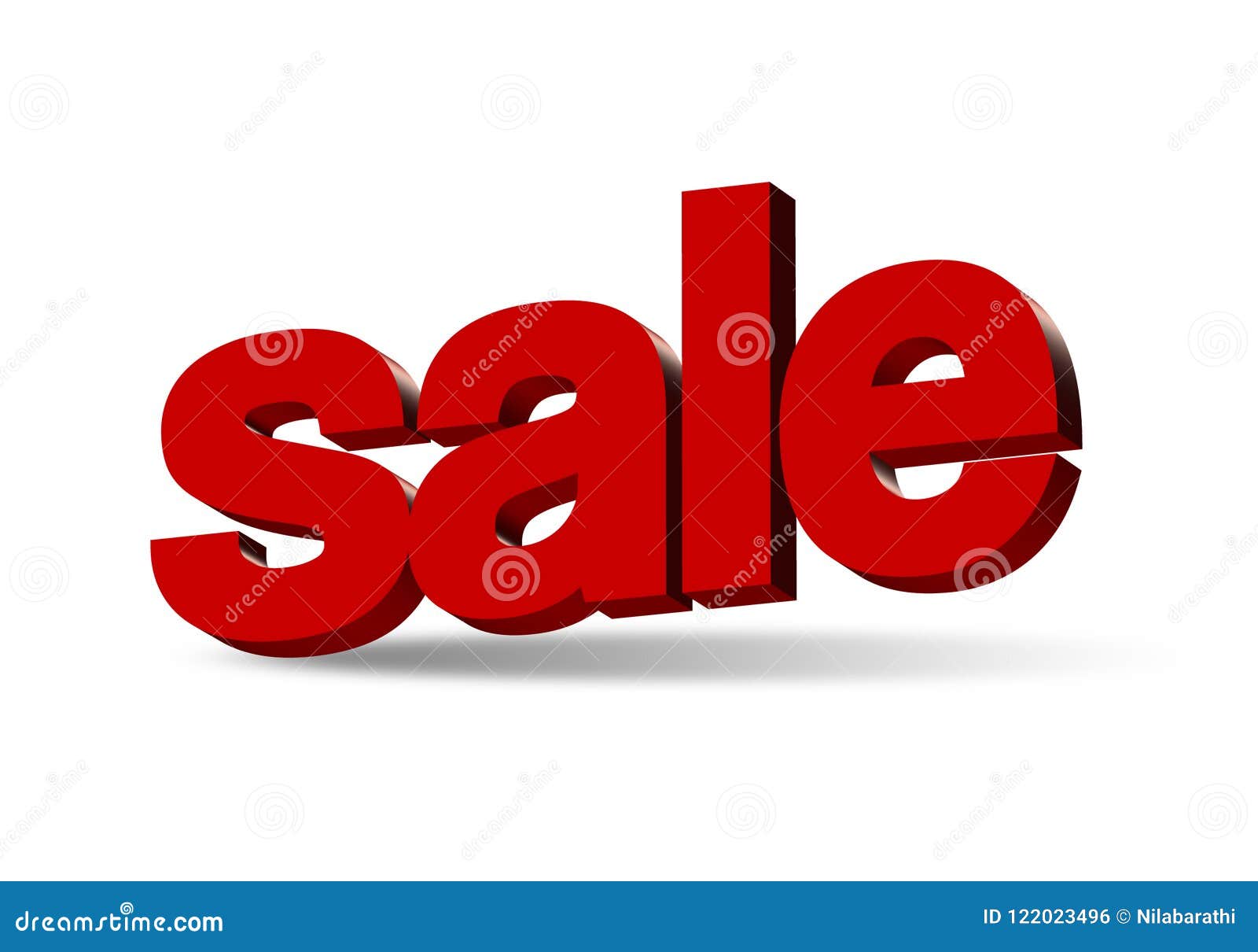3d sale text red stock illustration. Illustration of buyer - 122023496