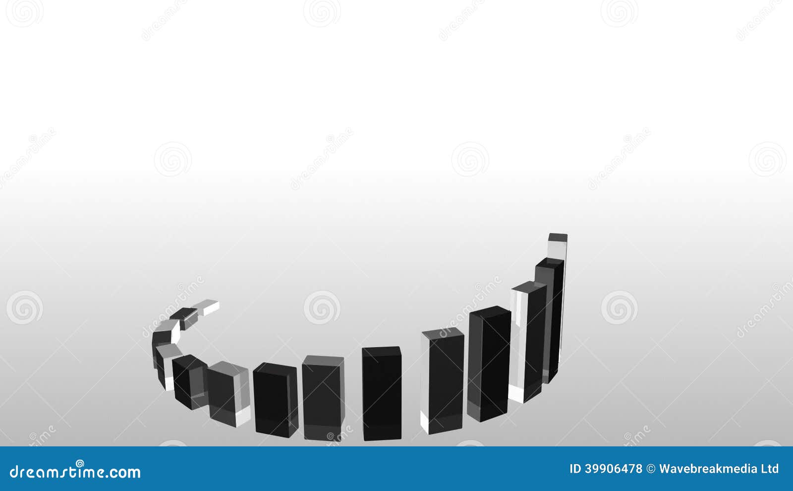 3d Sales Graph Growing stock footage. Video of financial - 39906478