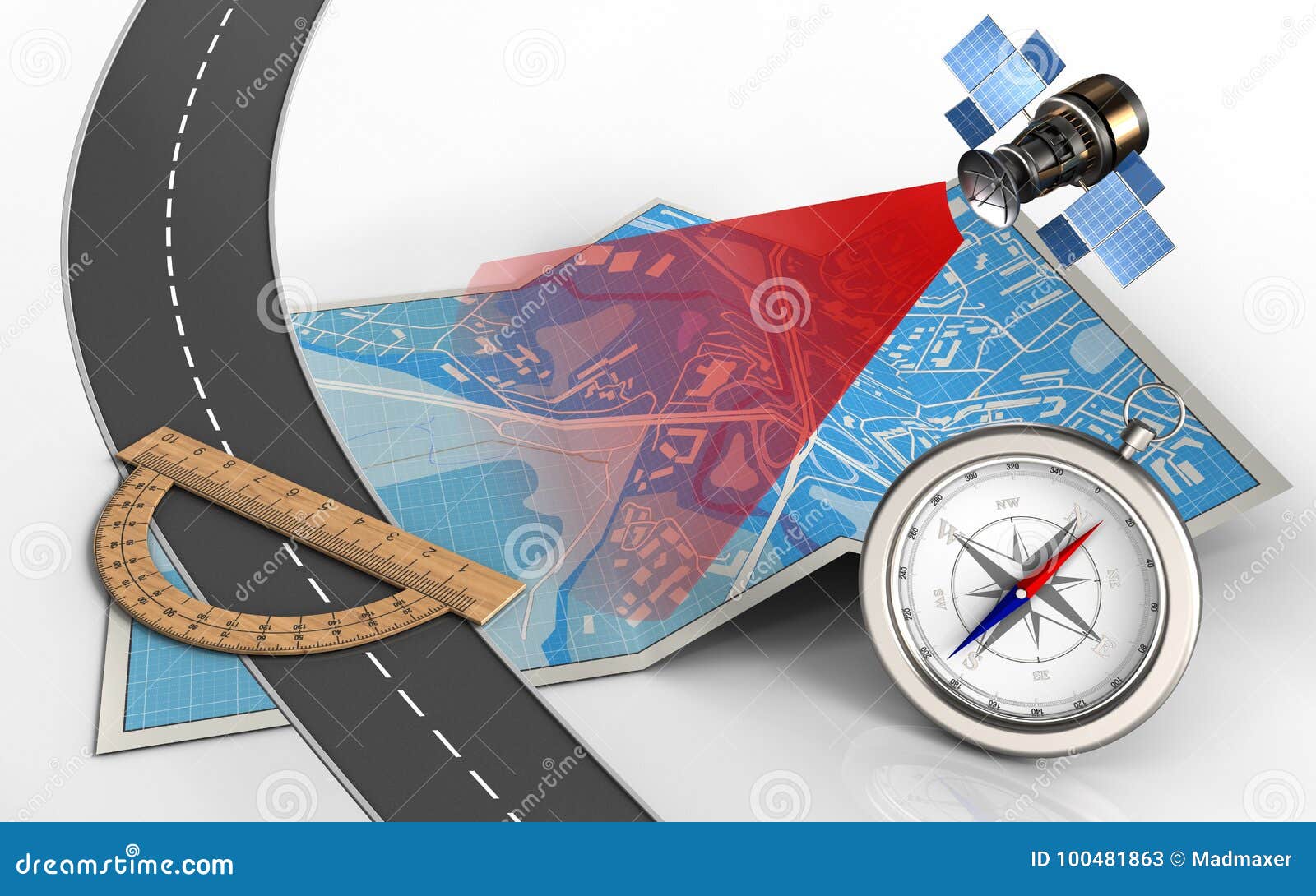 Set Protractor, Compass, Area Measurement, Circle Of Pieces, Drawing ...