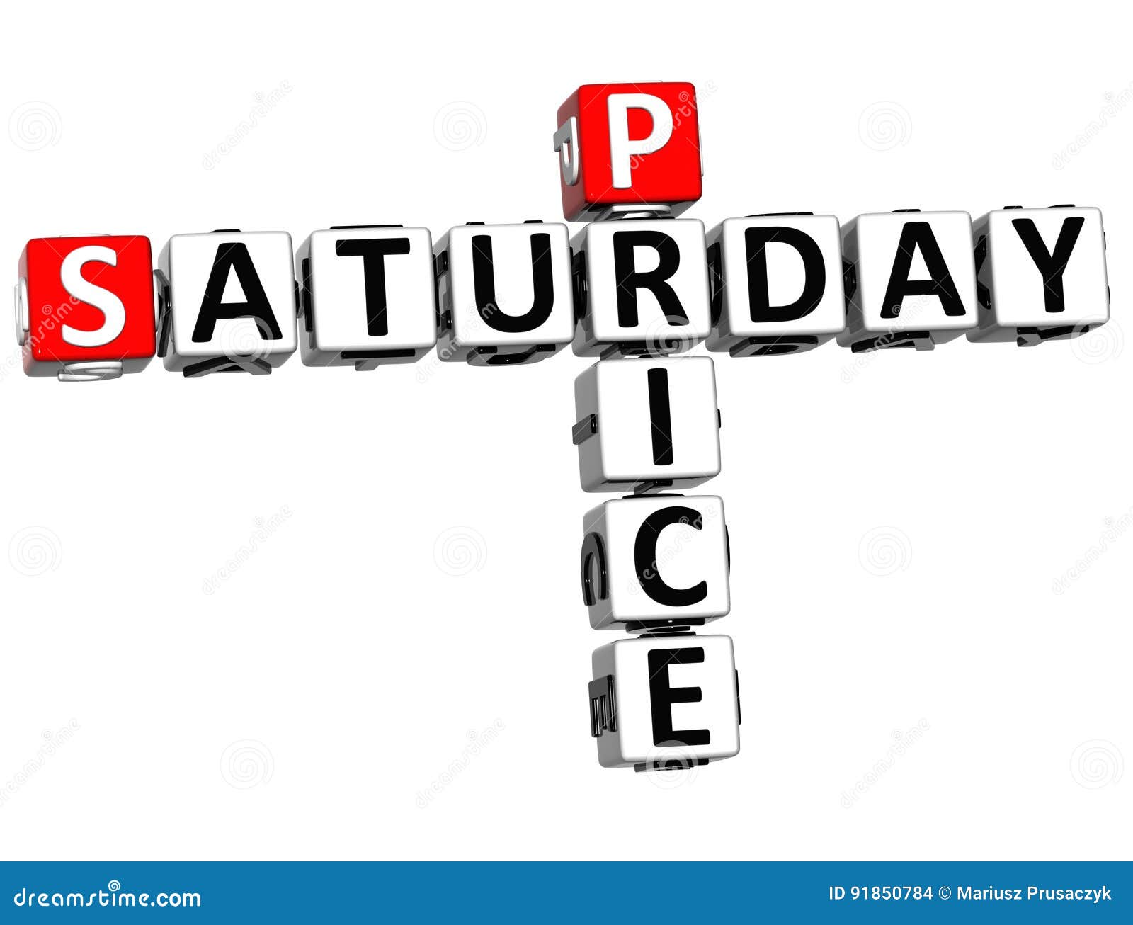 3D Saturday Price Crossword Stock Illustration - Illustration of sign ...
