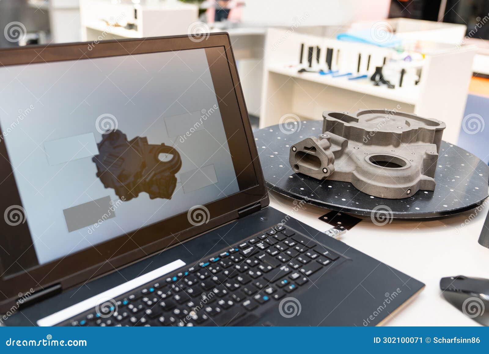 3D Scanner for Reverse Engineering Stock Image - Image of sensor, scan ...