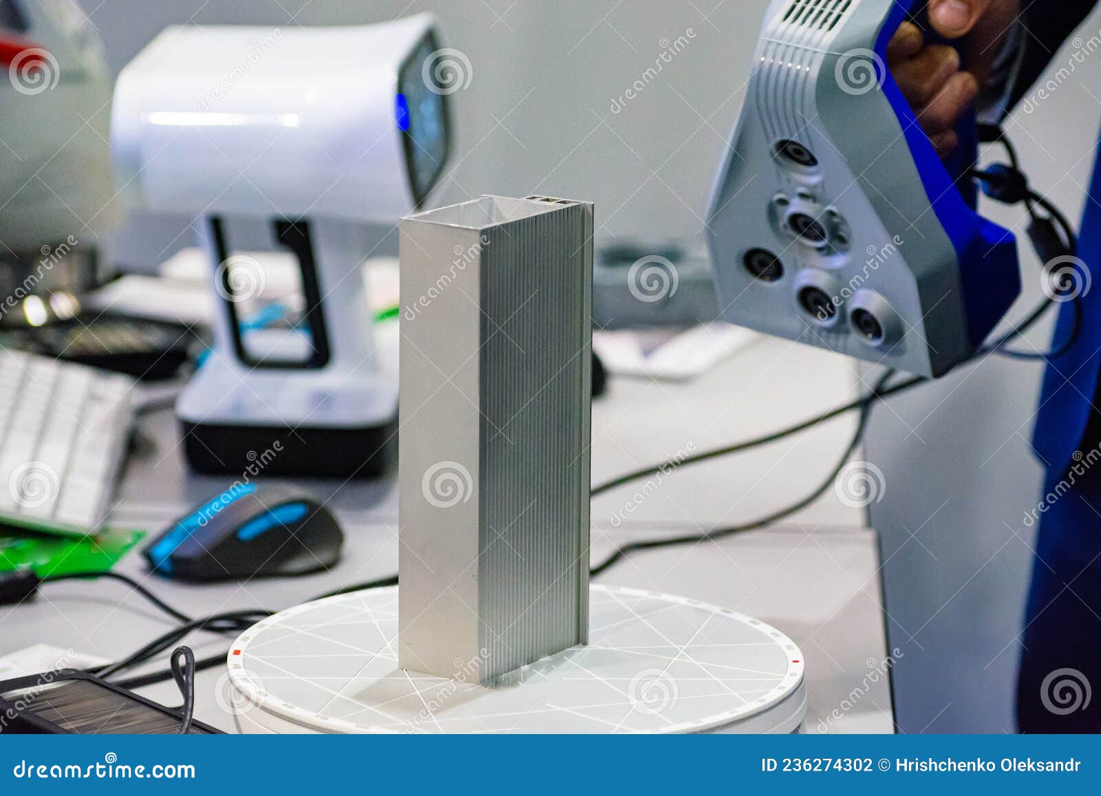 3D Scanner with Texture Mapping. 3-D Scanning of Objects Stock Photo ...