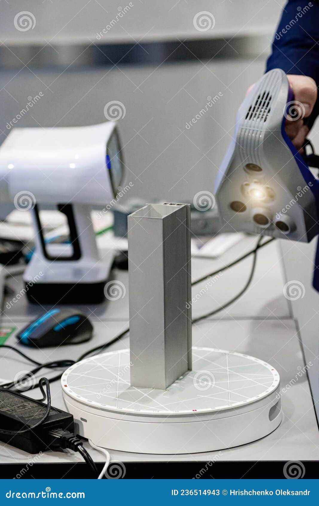 3D Scanner with Texture Mapping. 3-D Scanning of Objects Stock Image ...
