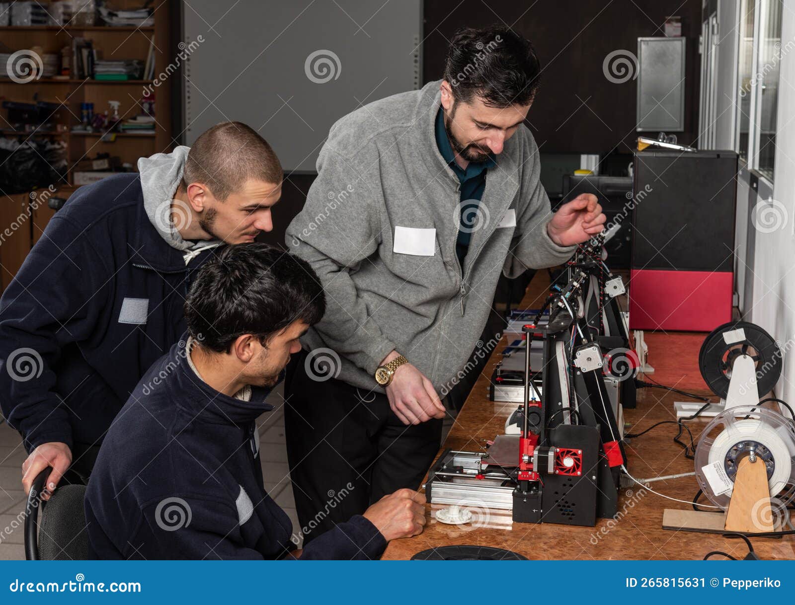 3D Scanning and Printing Training Class Stock Image - Image of engineer ...