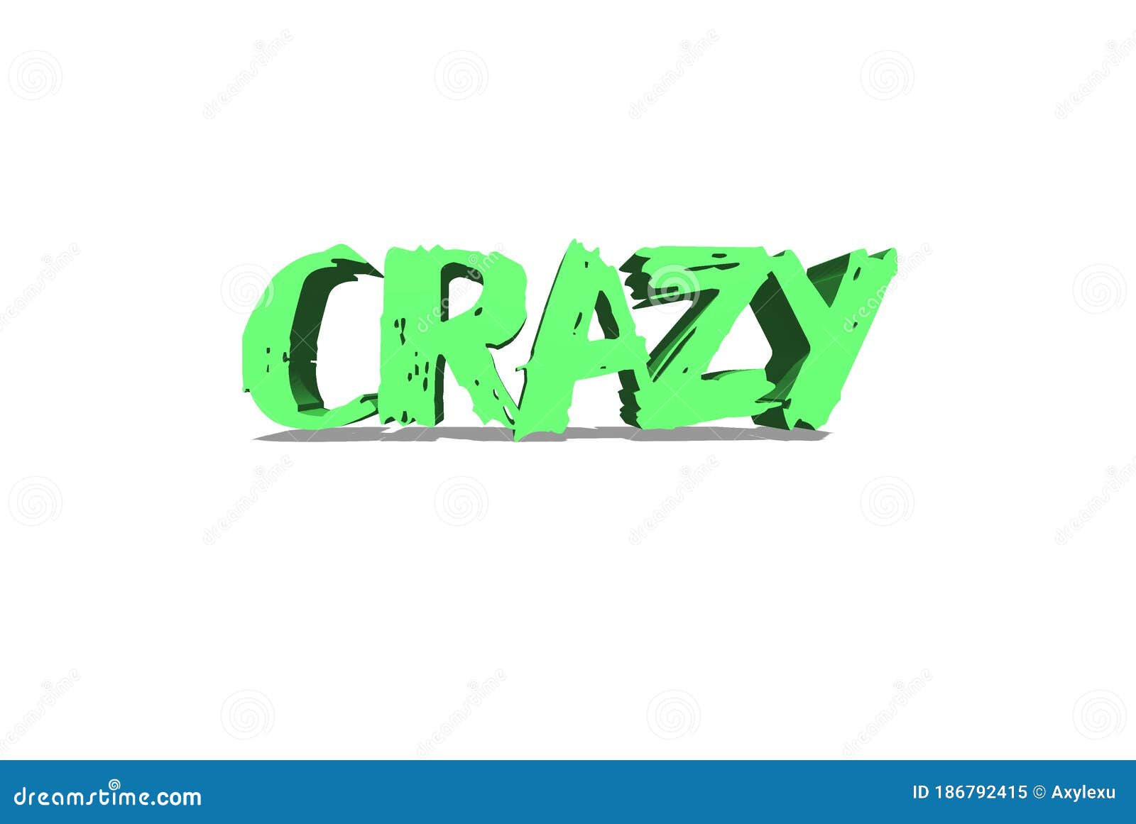 Crazy 3d colored logo stock illustration. Illustration of banner ...