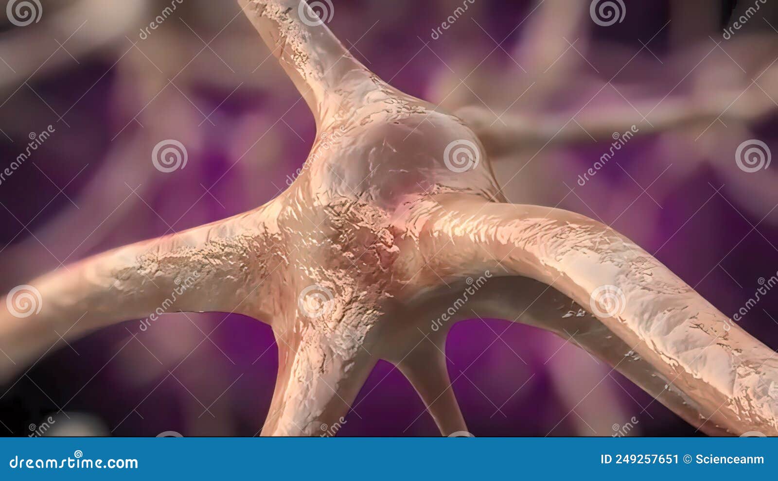 3D Scientific of Neurons Activating Each Other Stock Illustration ...