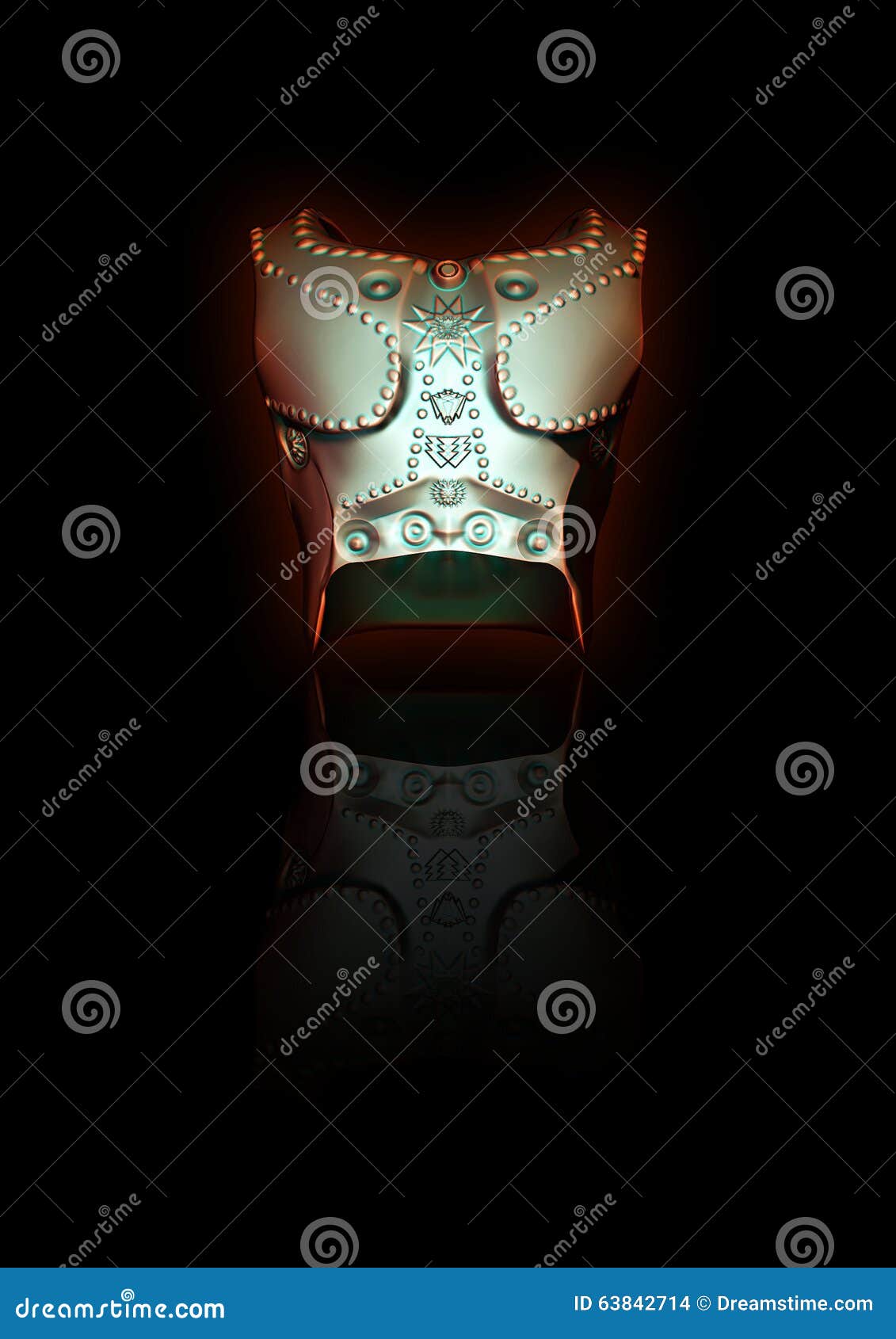 Gladiator In Armor With Shield. Vector Isolated Illustration. Flat ...