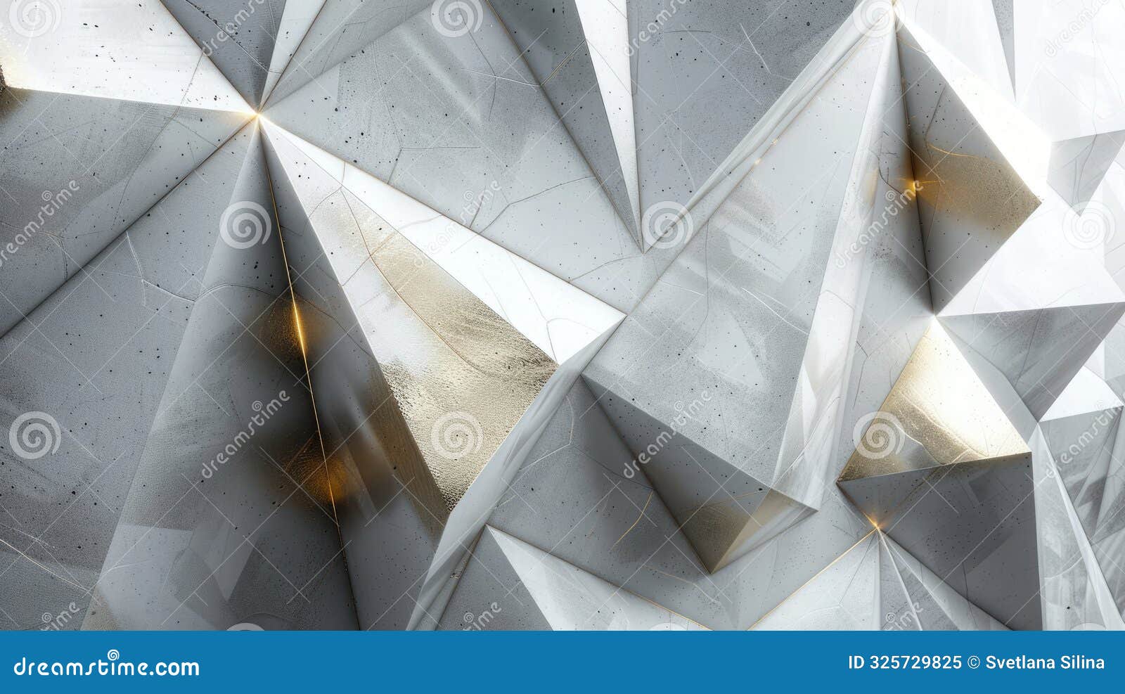 3D Sculpture with Angular Lines and Triangles Forming a Diamond-like ...