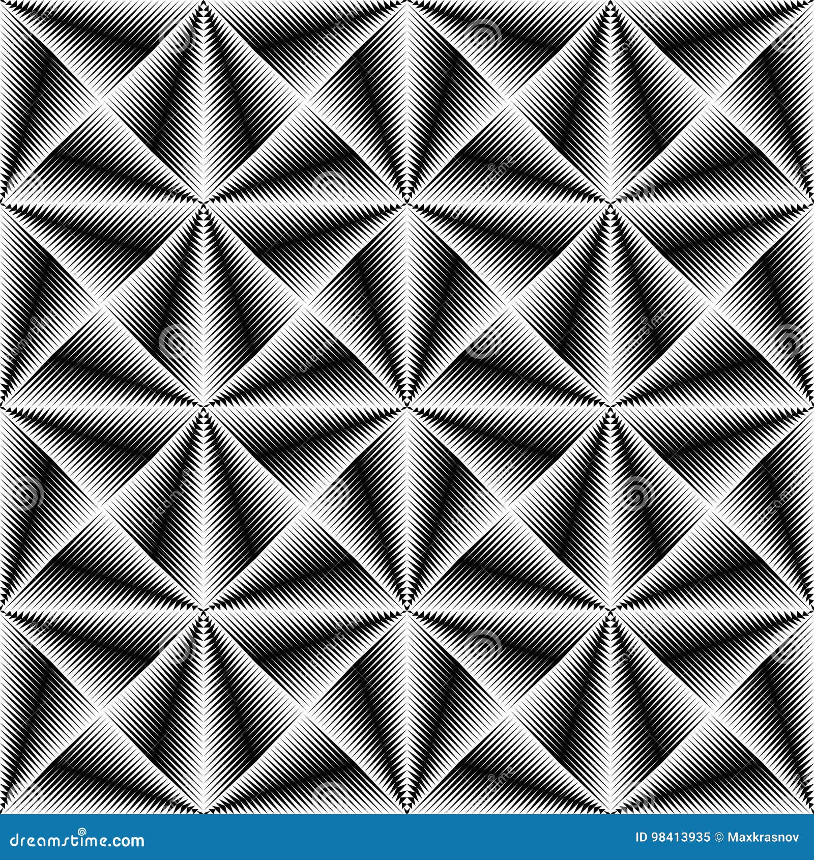 3d Seamless Gradient Texture. Abstract Diamond Background Stock Vector ...