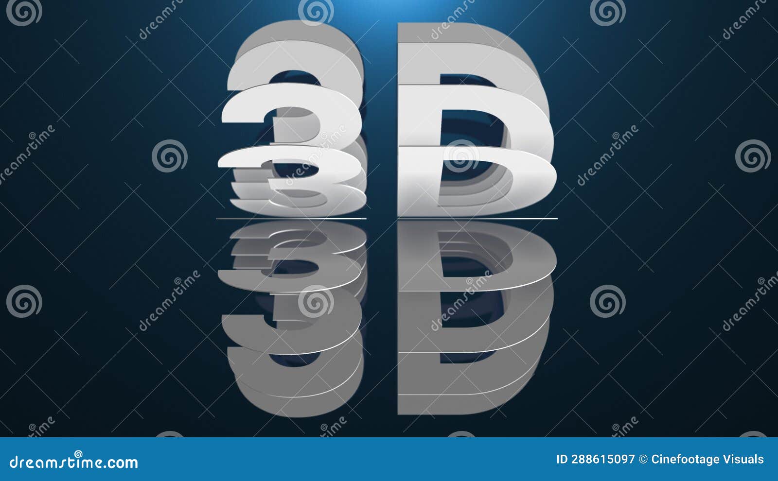 3d Seamless Loop Animation of the Word 3D Stock Illustration ...