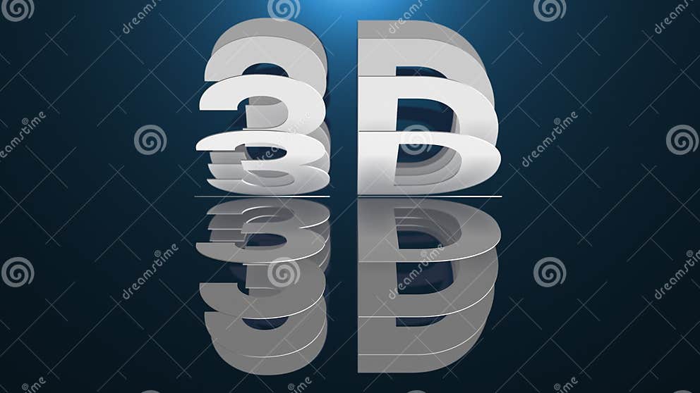 3d Seamless Loop Animation of the Word 3D Stock Illustration ...