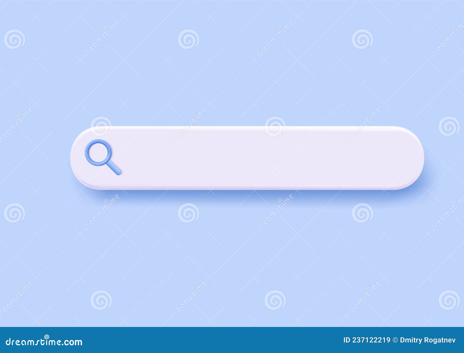 3D search bar. stock vector. Illustration of sign, search - 237122219