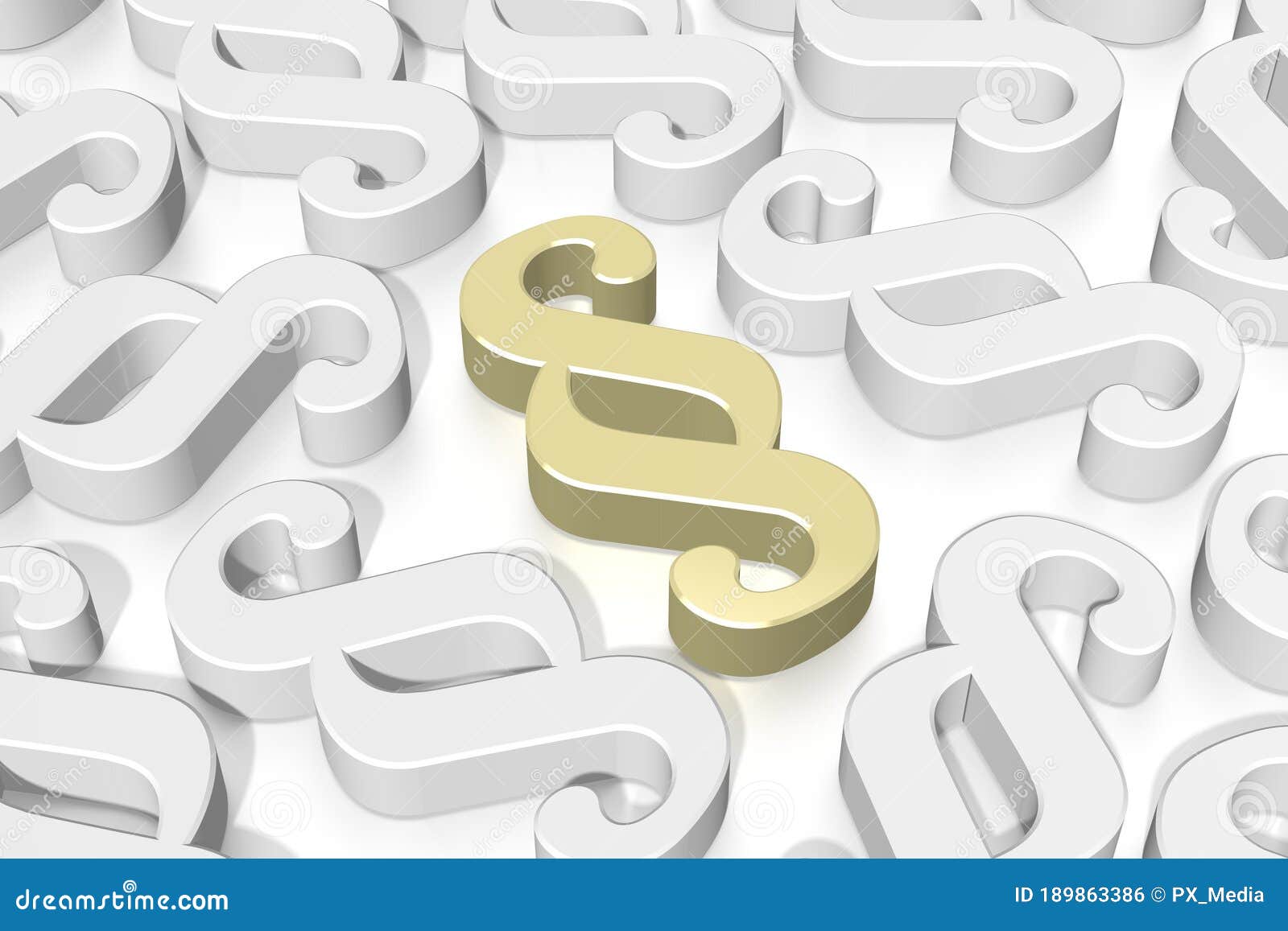 Section Signs Random Seamless Pattern. Vector Paragraph Marks ...