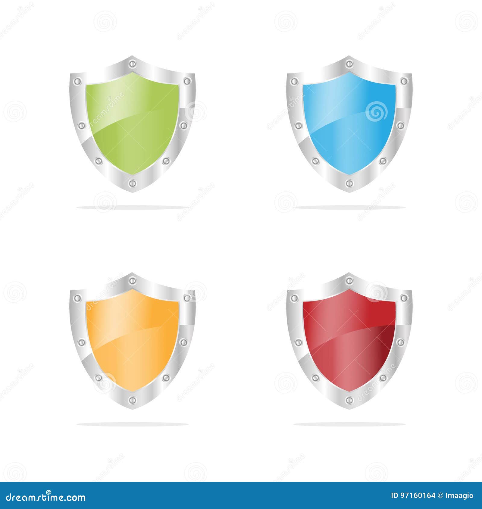 3D security shield stock vector. Illustration of decoration - 97160164
