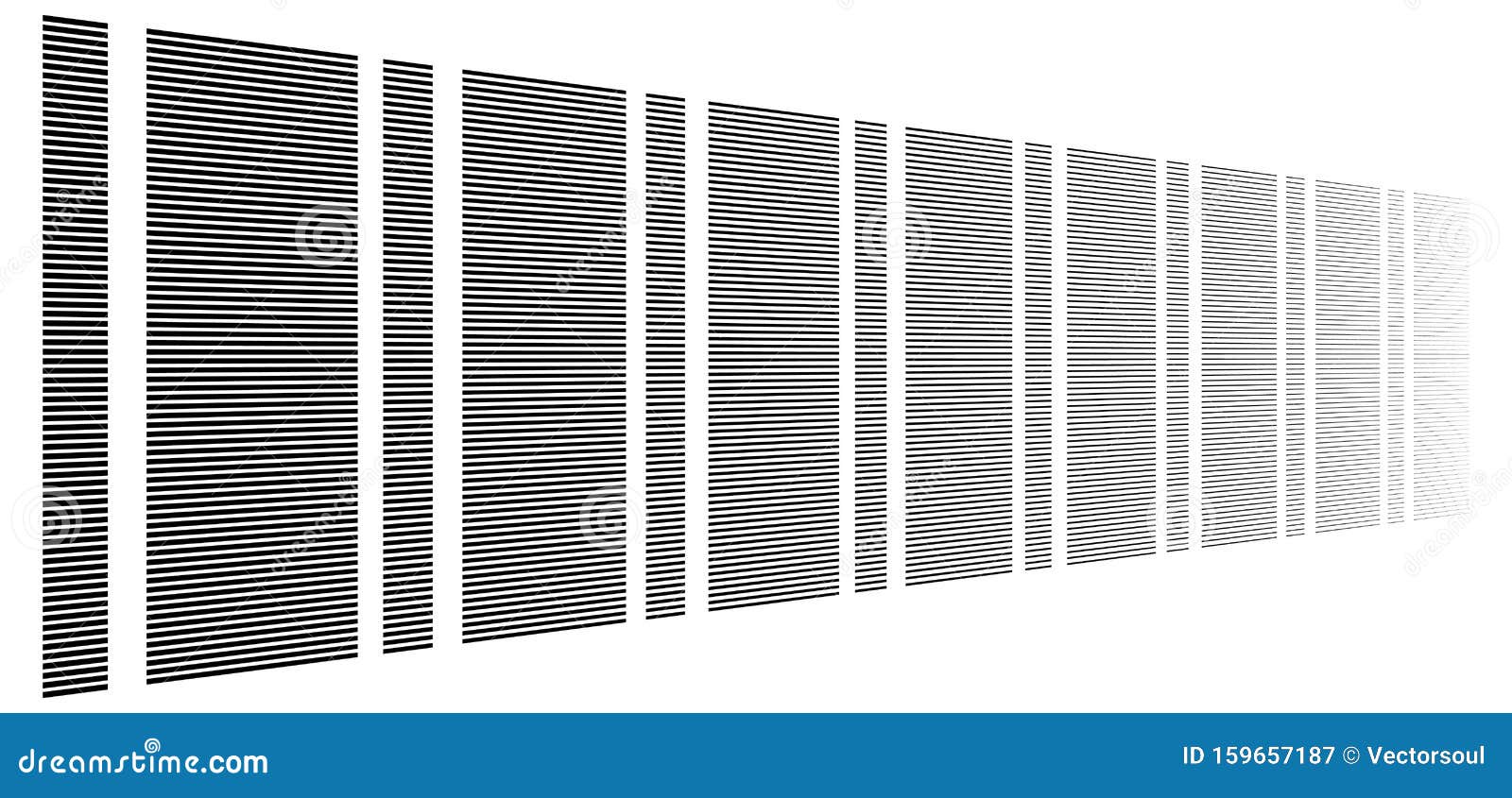 3d Segmented, Dashed Lines Geometric Pattern. Vanish, Diminish Strips ...