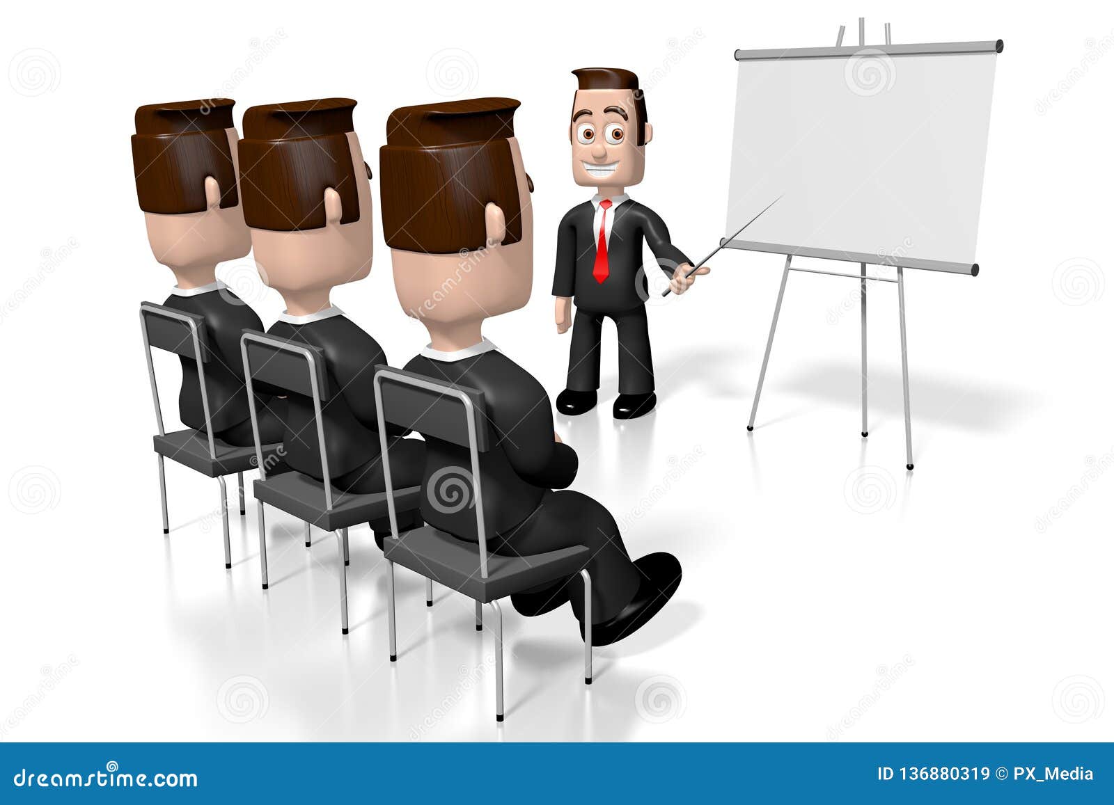 3D Seminar, Training, Meeting Concept Stock Illustration - Illustration ...