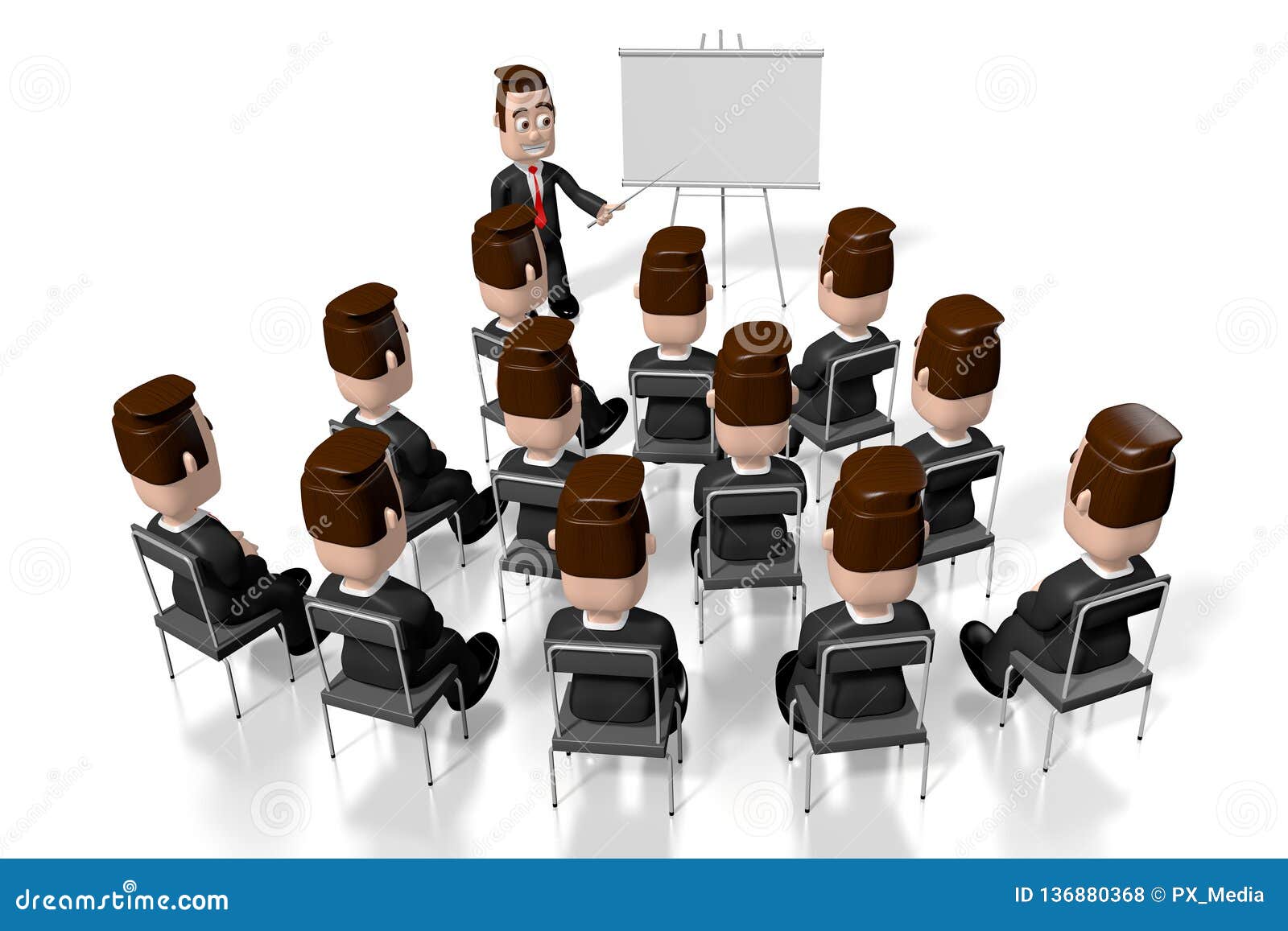 3D Seminar, Training, Meeting Concept Stock Illustration - Illustration ...