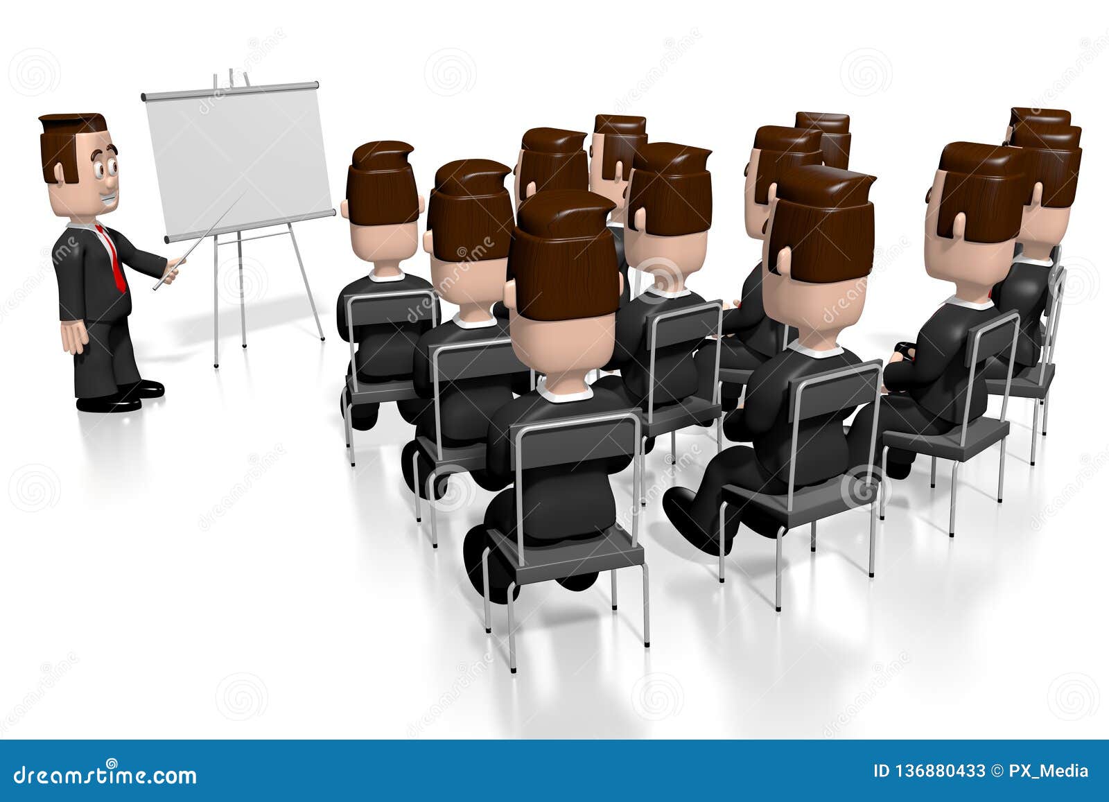 3D Seminar, Training, Meeting Concept Stock Illustration - Illustration ...