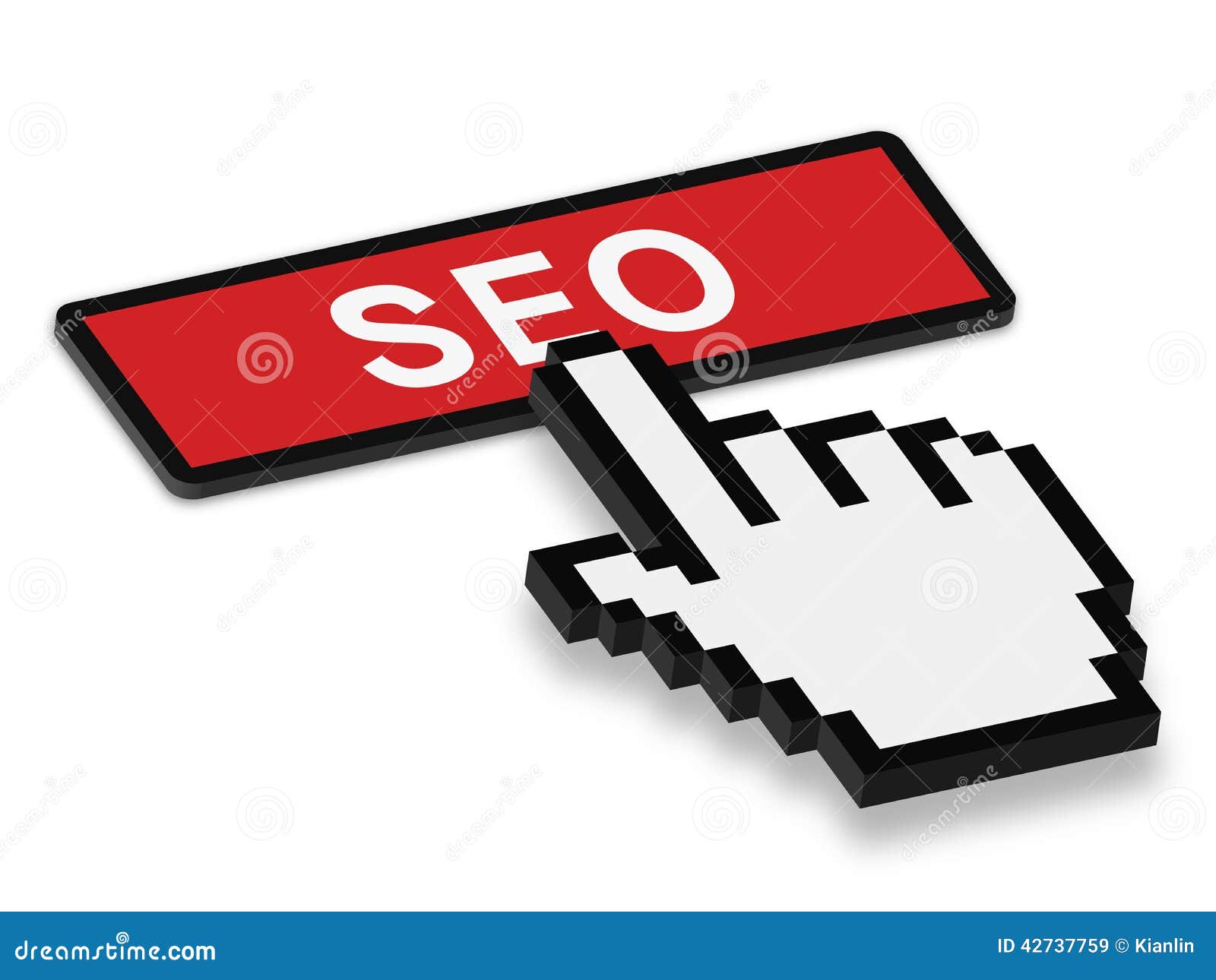 3D SEO Concept stock vector. Illustration of computer - 42737759