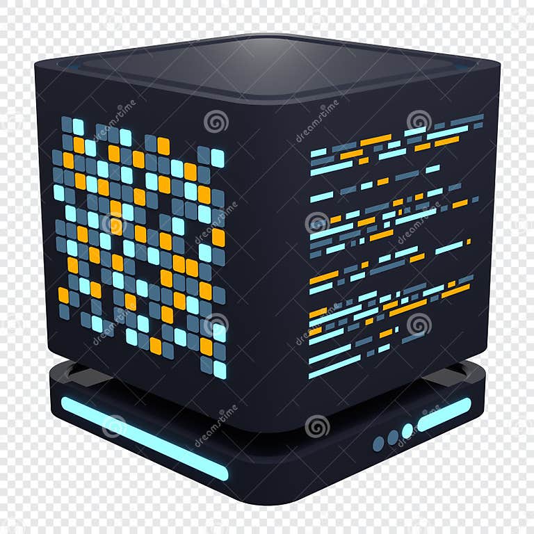 3D Server Icon. Computer Server 3d Render Icon. Cloud Computing Stock ...
