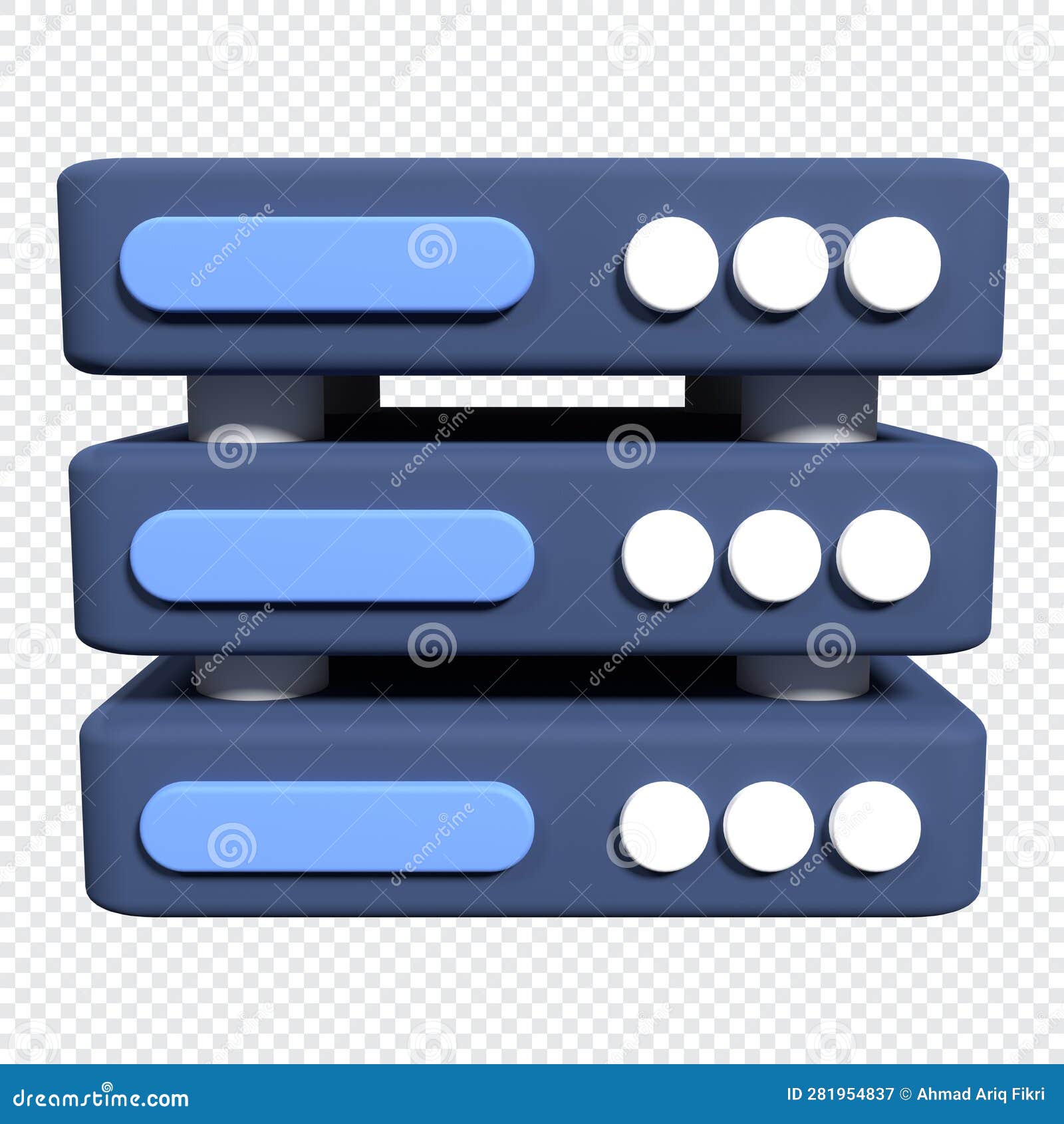 3d-serverpictogram. Computer Server 3d Renderpictogram. Cloud Computing ...