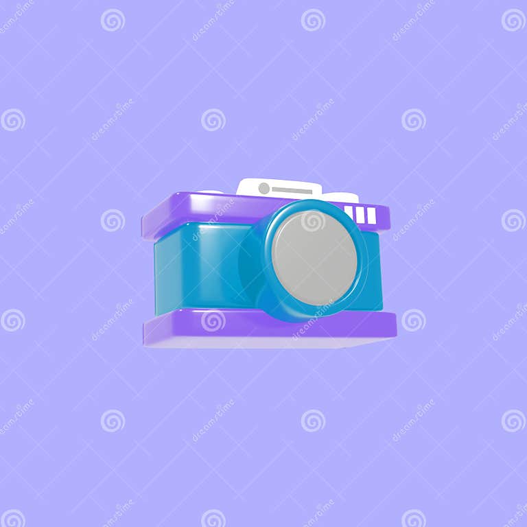 3d Shape of Camera Illustration Stock Illustration - Illustration of ...