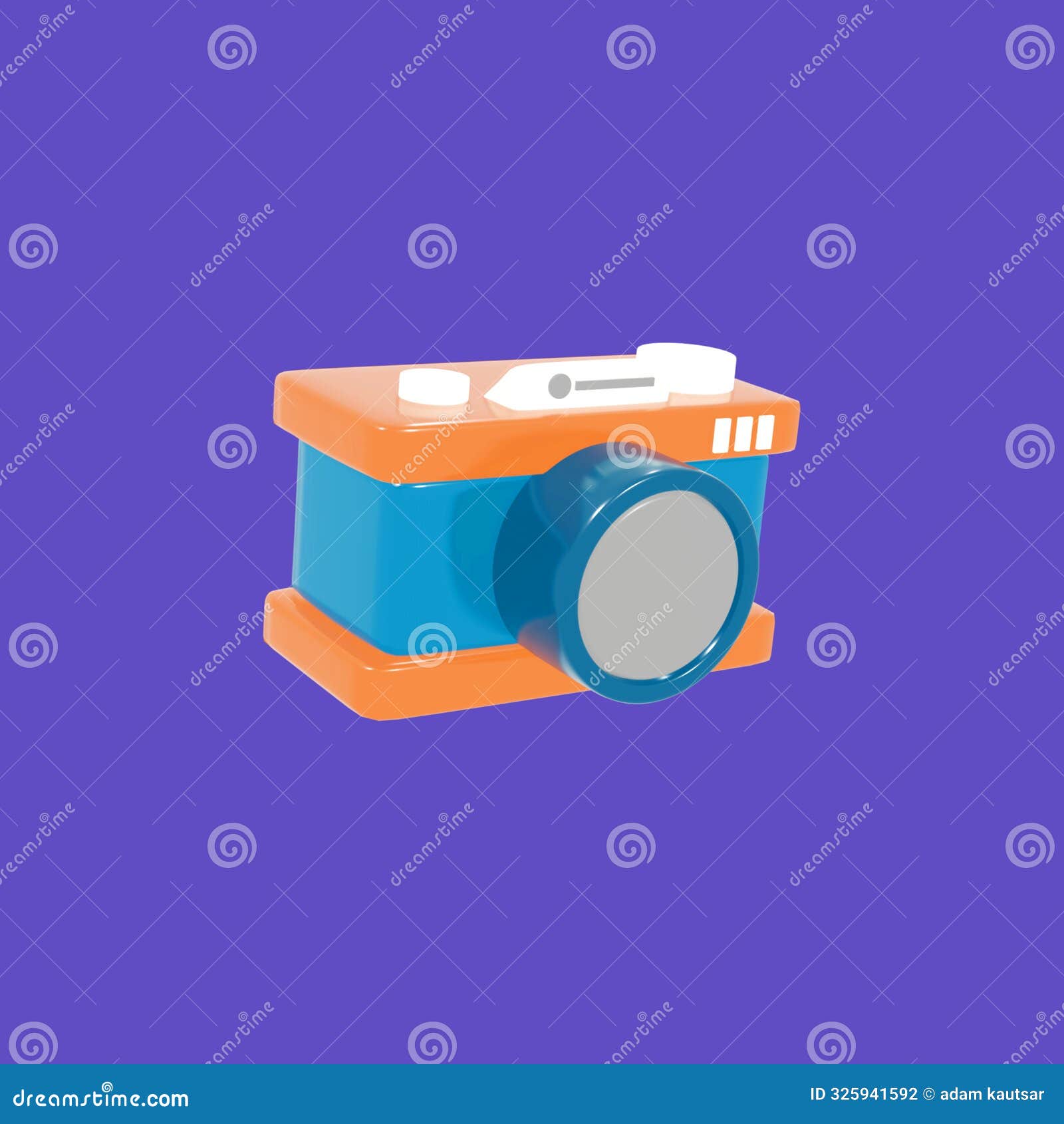 3d Shape of Camera Illustration Stock Illustration - Illustration of ...