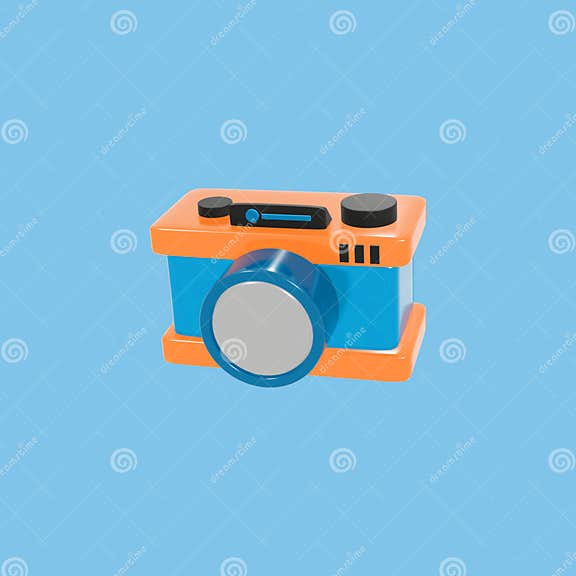 3d Shape of Camera Illustration Stock Illustration - Illustration of ...