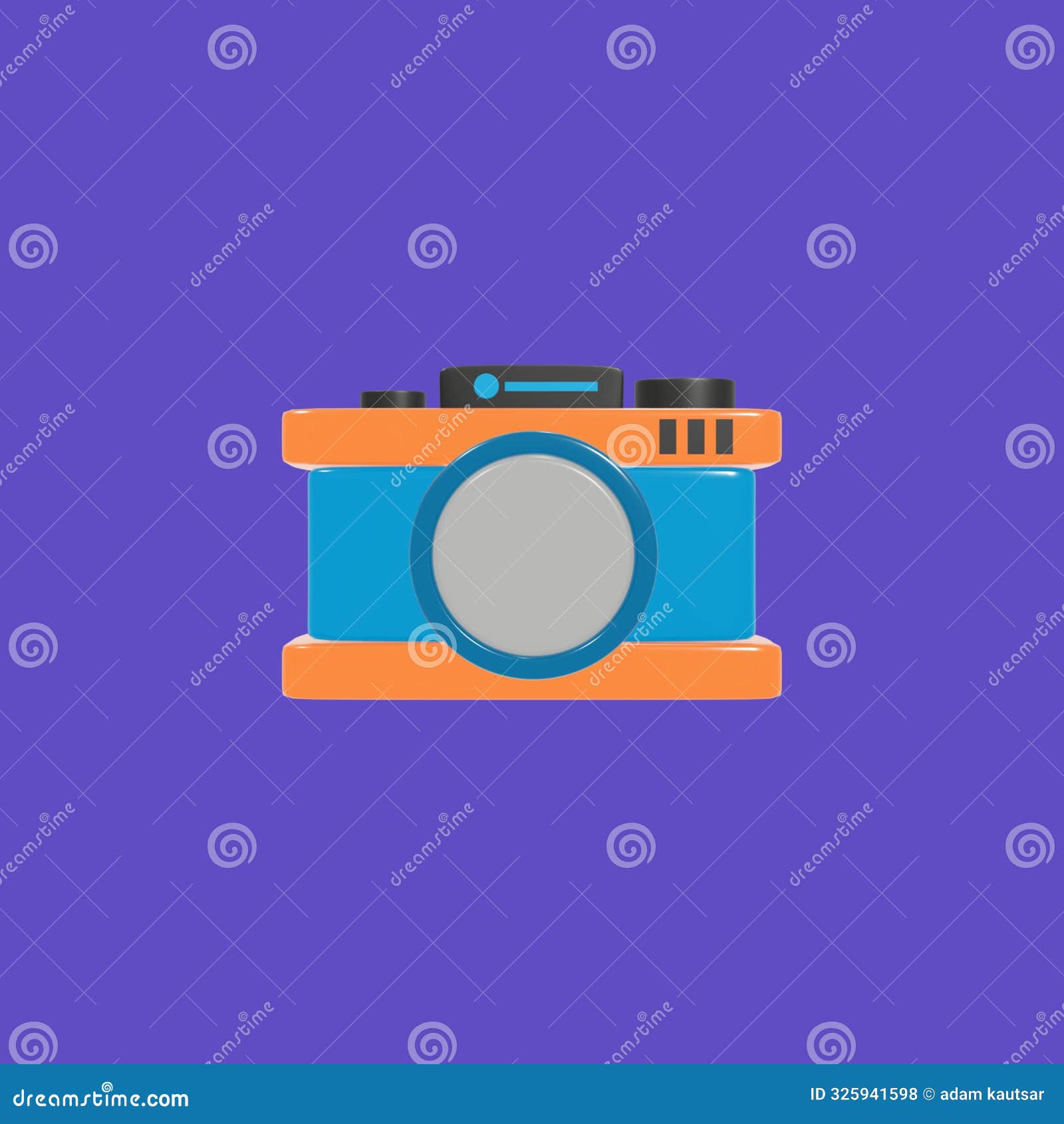3d Shape of Camera Illustration Stock Illustration - Illustration of ...
