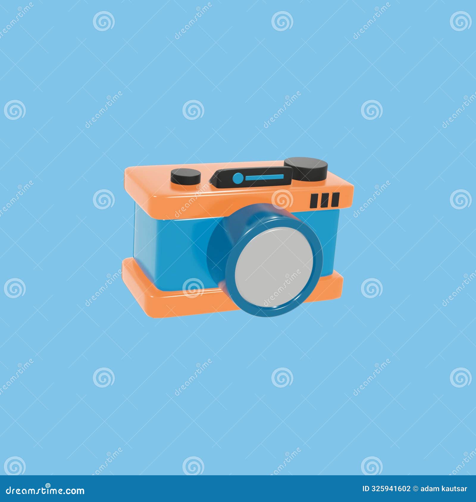 3d Shape of Camera Illustration Stock Illustration - Illustration of ...