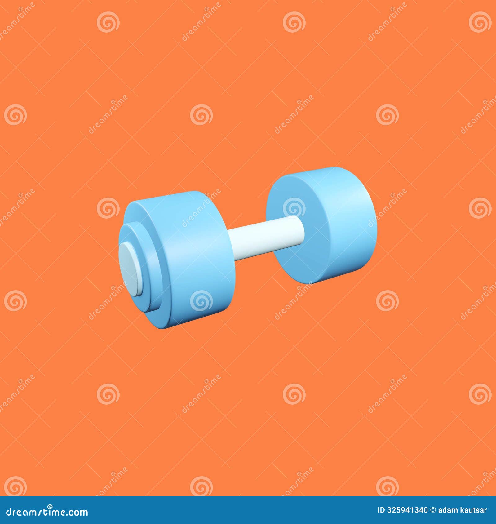3d Shape of Gym Dumbbell Illustration Stock Illustration - Illustration ...